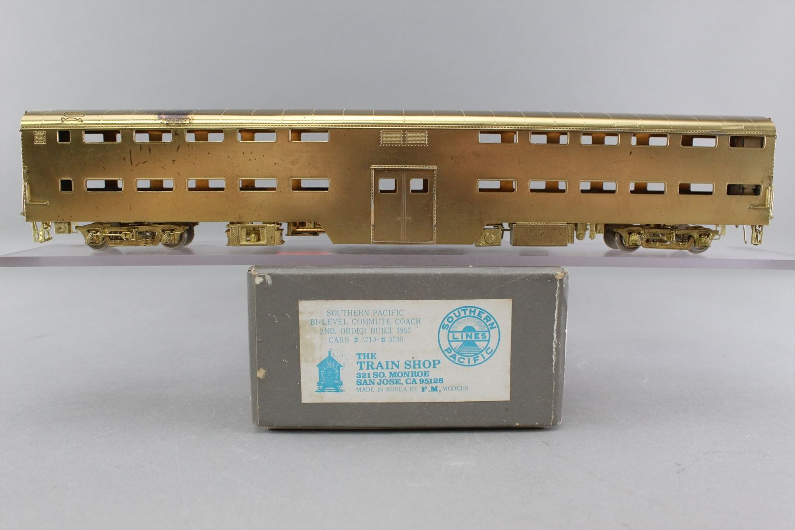 HO Brass Model - TS Train Shop Hallmark SP Southern Pacific Bi-Level ...