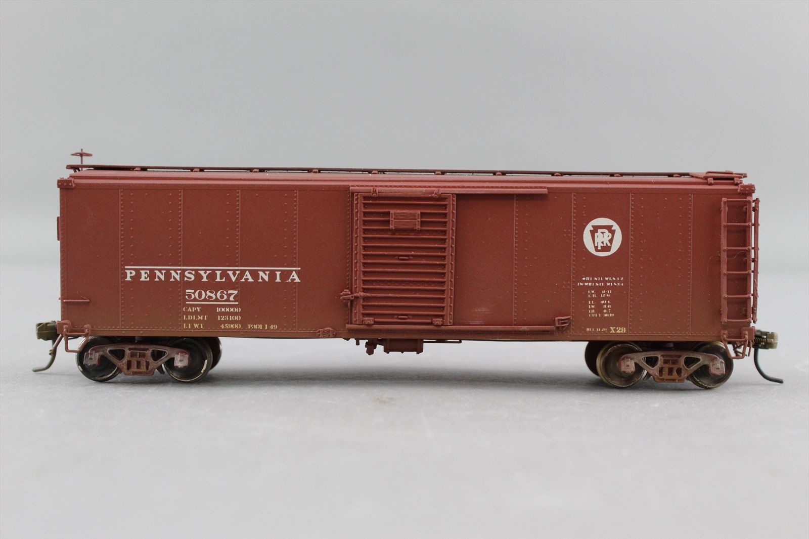 HO Brass Model Train - OMI 3013 PRR Pennsylvania X-29 Boxcar #50687 ...