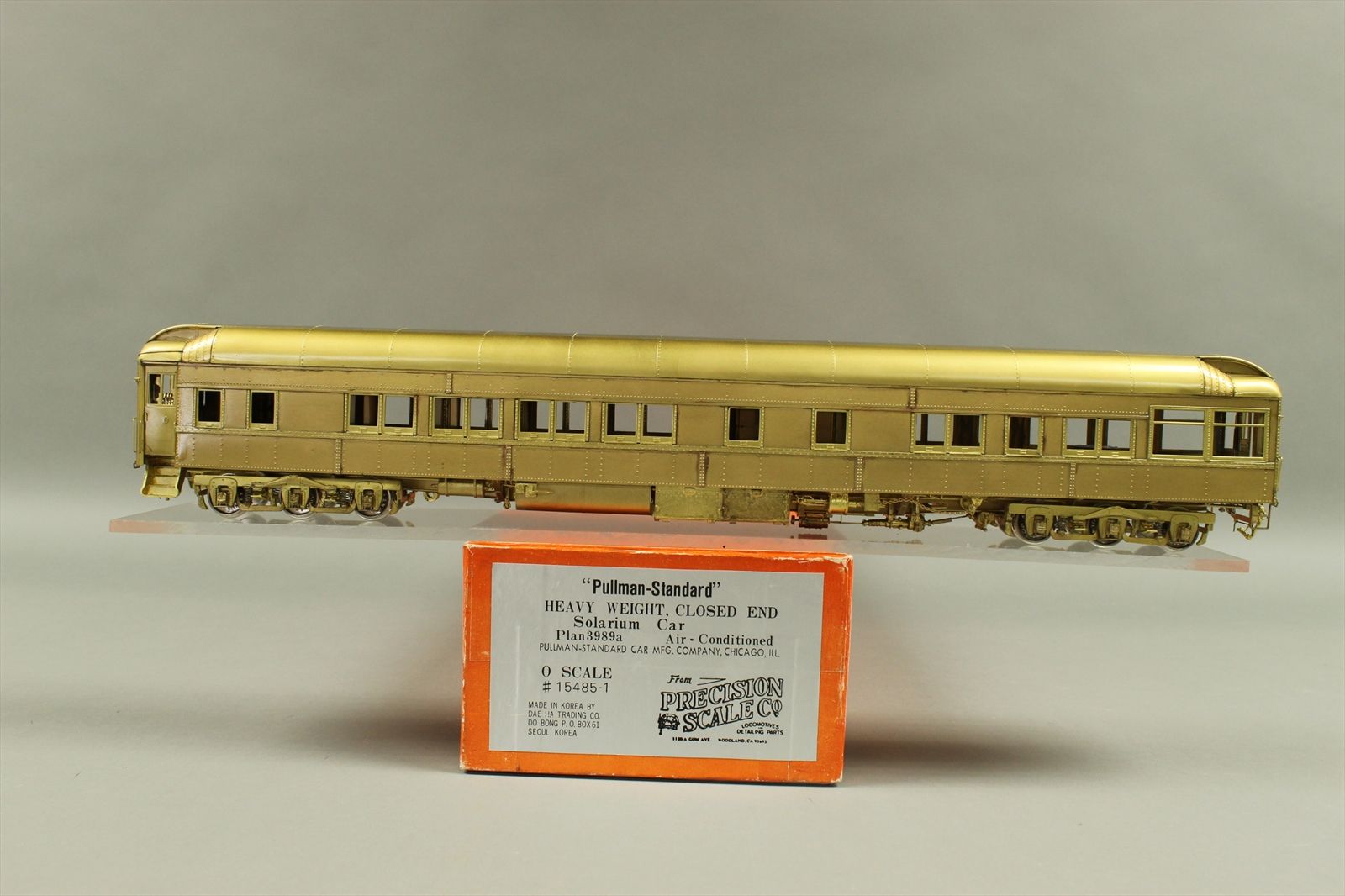 O Brass Model - PSC 15485-1 Pullman Heavyweight Closed Solarium ...