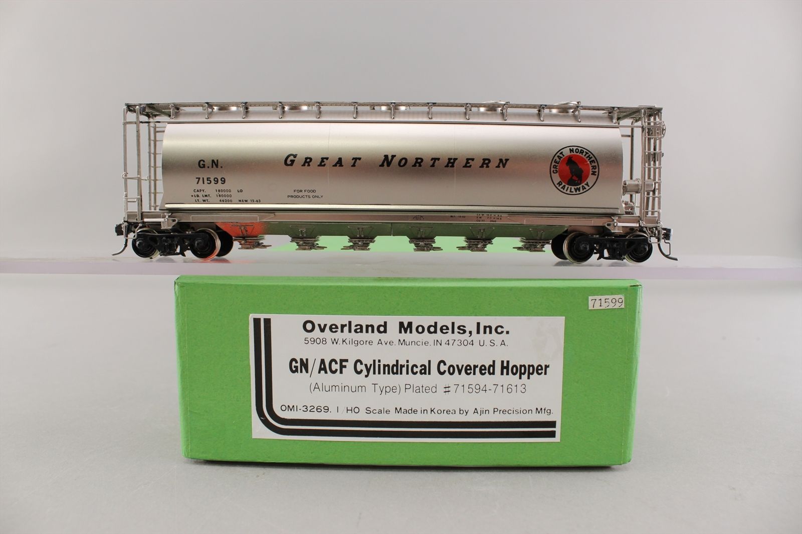 HO Brass Model - OMI 3269.1 GN Great Northern ACF Cylindrical Covered ...