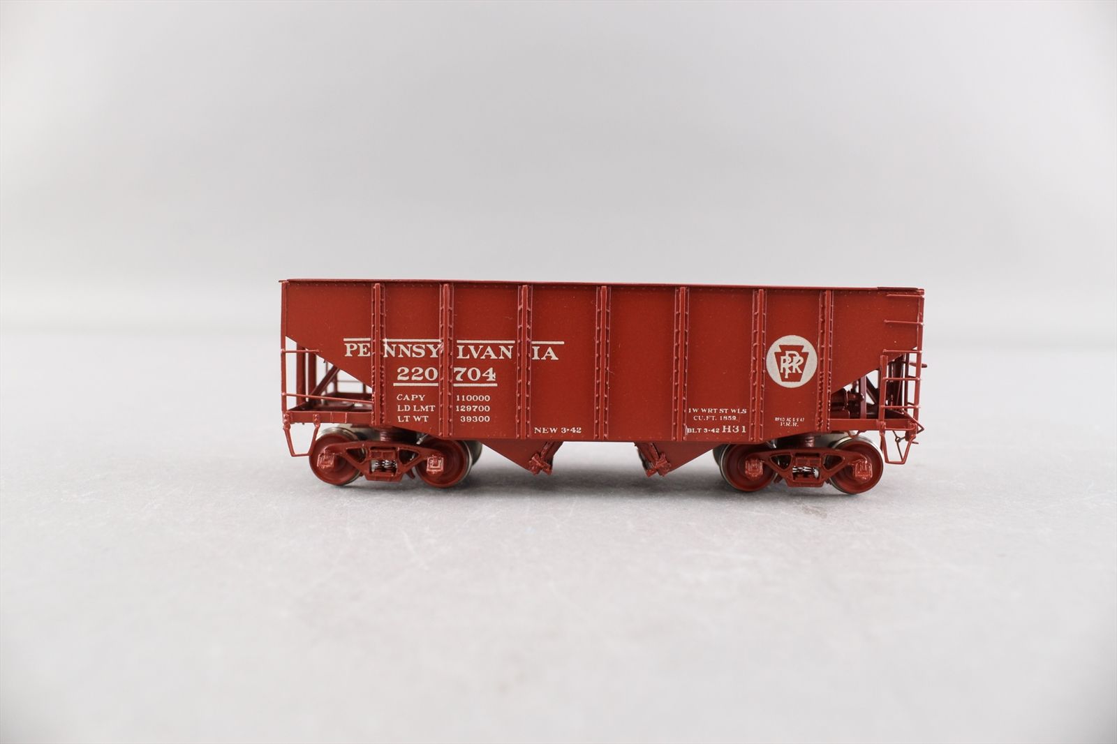 HO Brass Model - Railworks R-133 PRR Pennsylvania 2 Bay Open Hopper ...