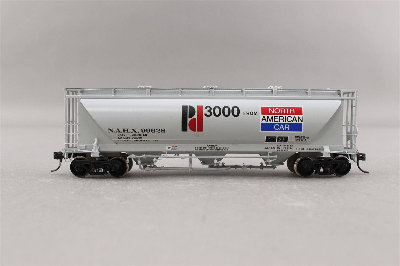 HO Brass Model - OMI 3001 NAHX Pd 3000 Covered Hopper #99628 - Pro ...
