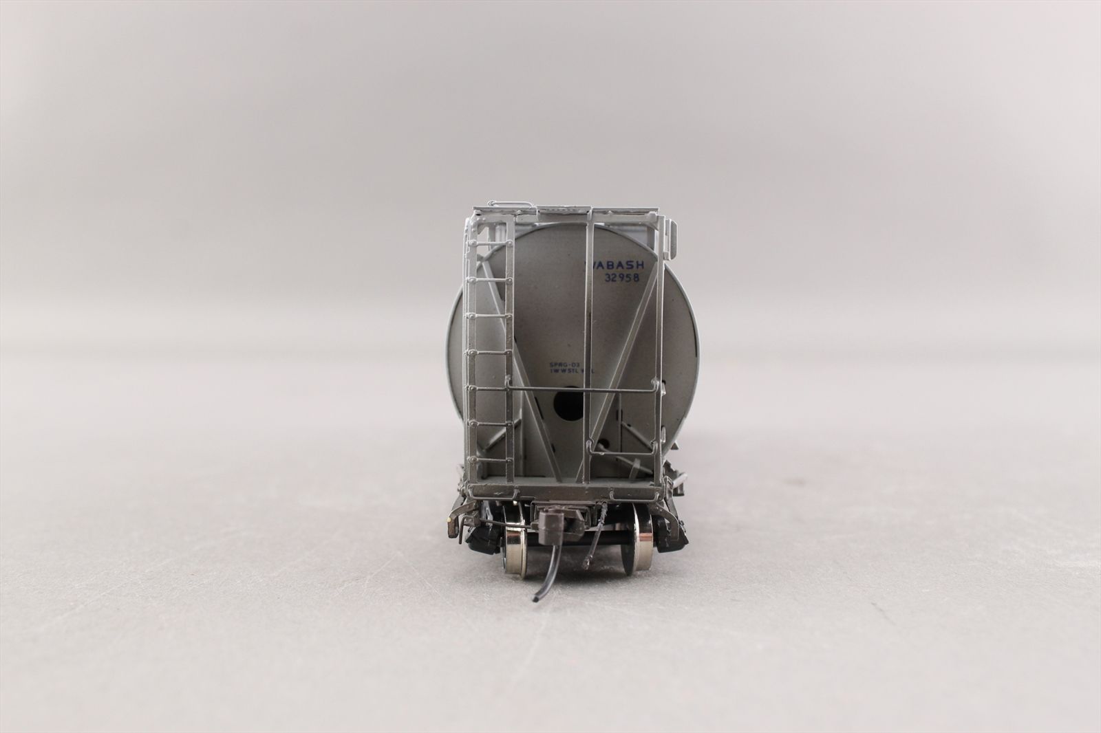 HO Brass Model - OMI 3037 BN as WAB Wabash Covered HC-60 Cylindrical Hopper #32958 - Custom ...