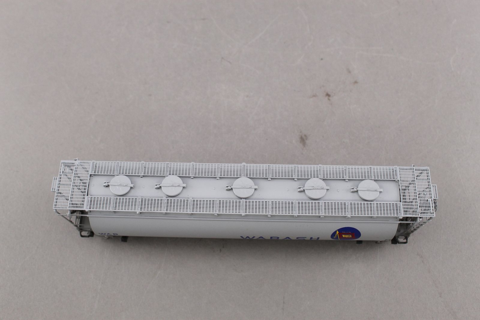 HO Brass Model - OMI 3037 BN as WAB Wabash Covered HC-60 Cylindrical Hopper #32958 - Custom ...