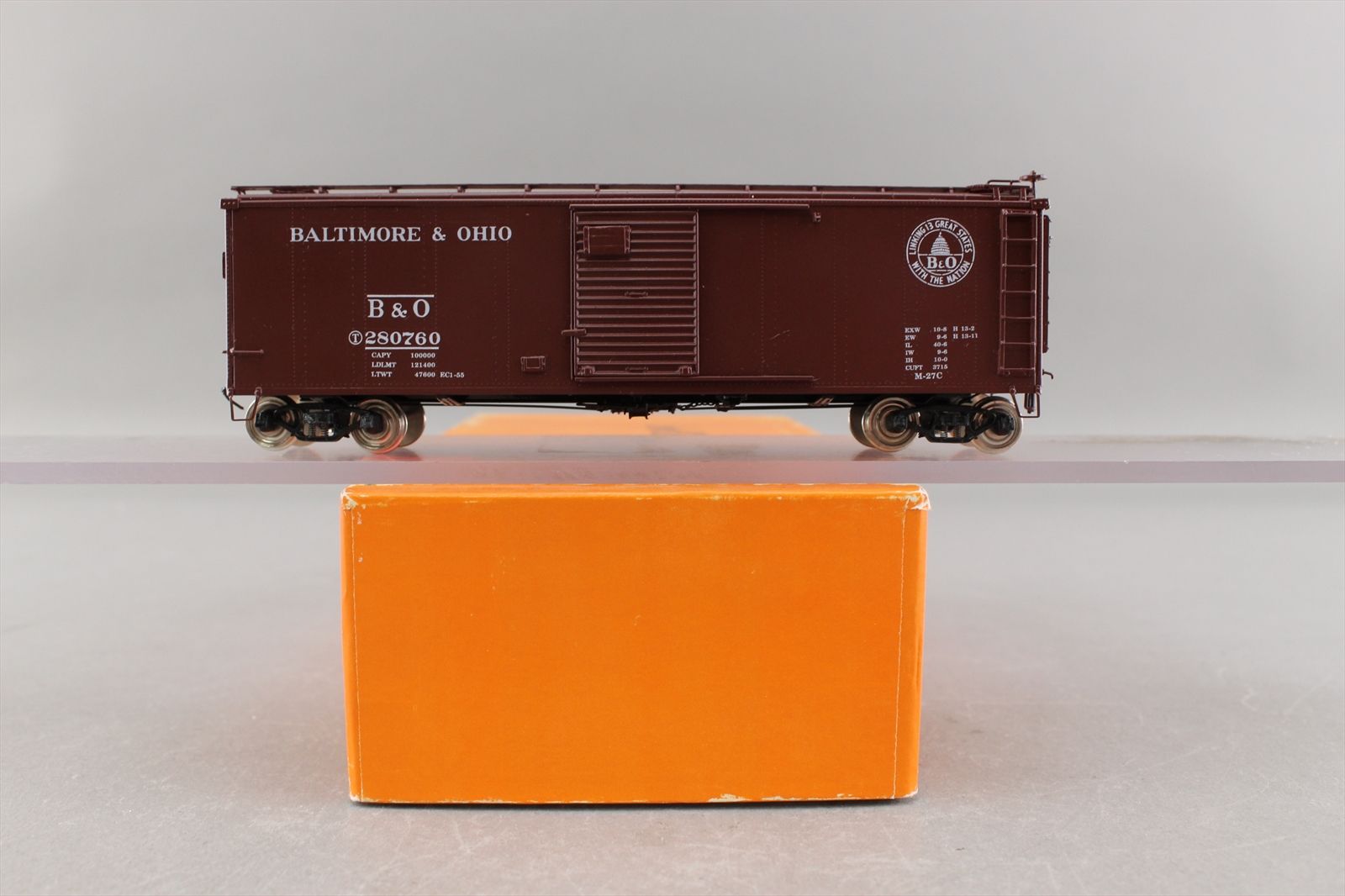 HO Brass Model - PSC 16528-1 B&O Baltimore & Ohio M-27c Boxcar Box Car ...