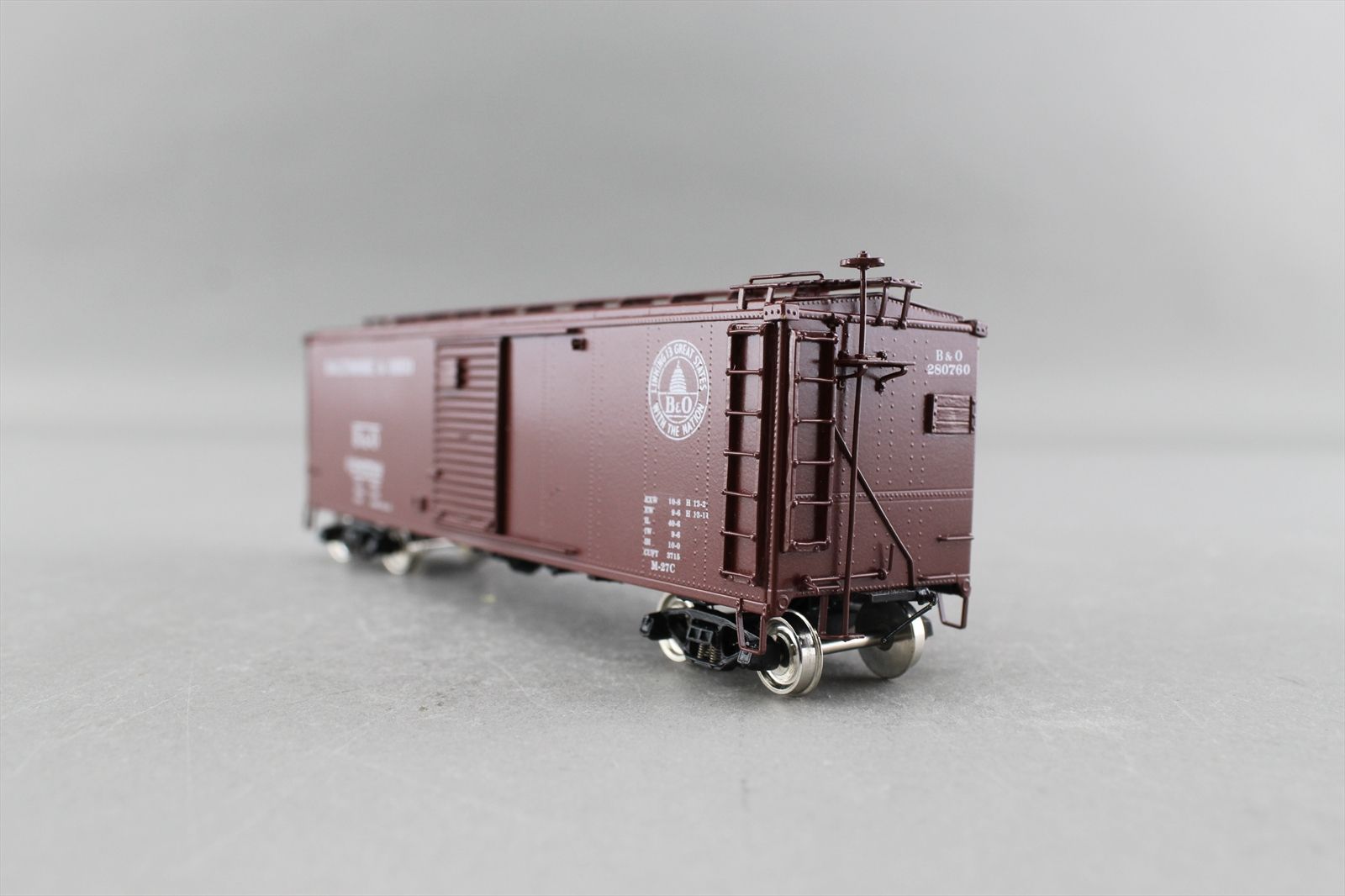 HO Brass Model - PSC 16528-1 B&O Baltimore & Ohio M-27c Boxcar Box Car ...
