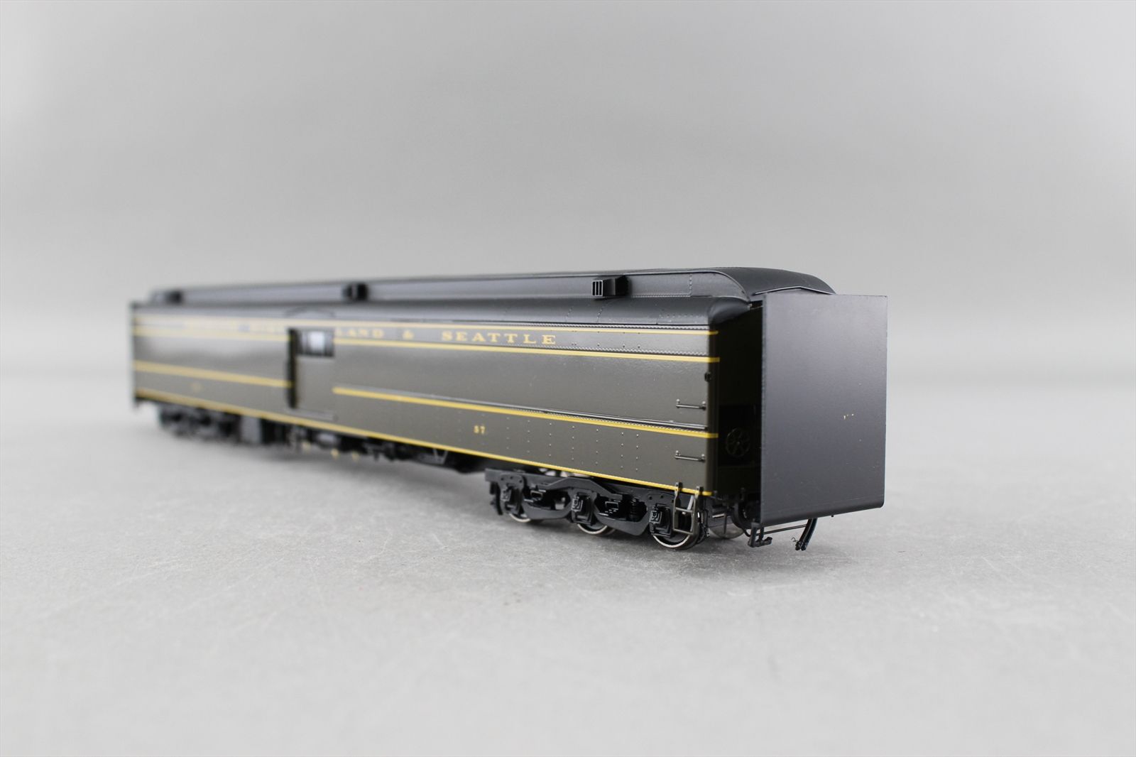 HO Brass Model - W&R SP&S Spokane Portland & Seattle Mail Storage Car Pullman Green w/ Stripes ...