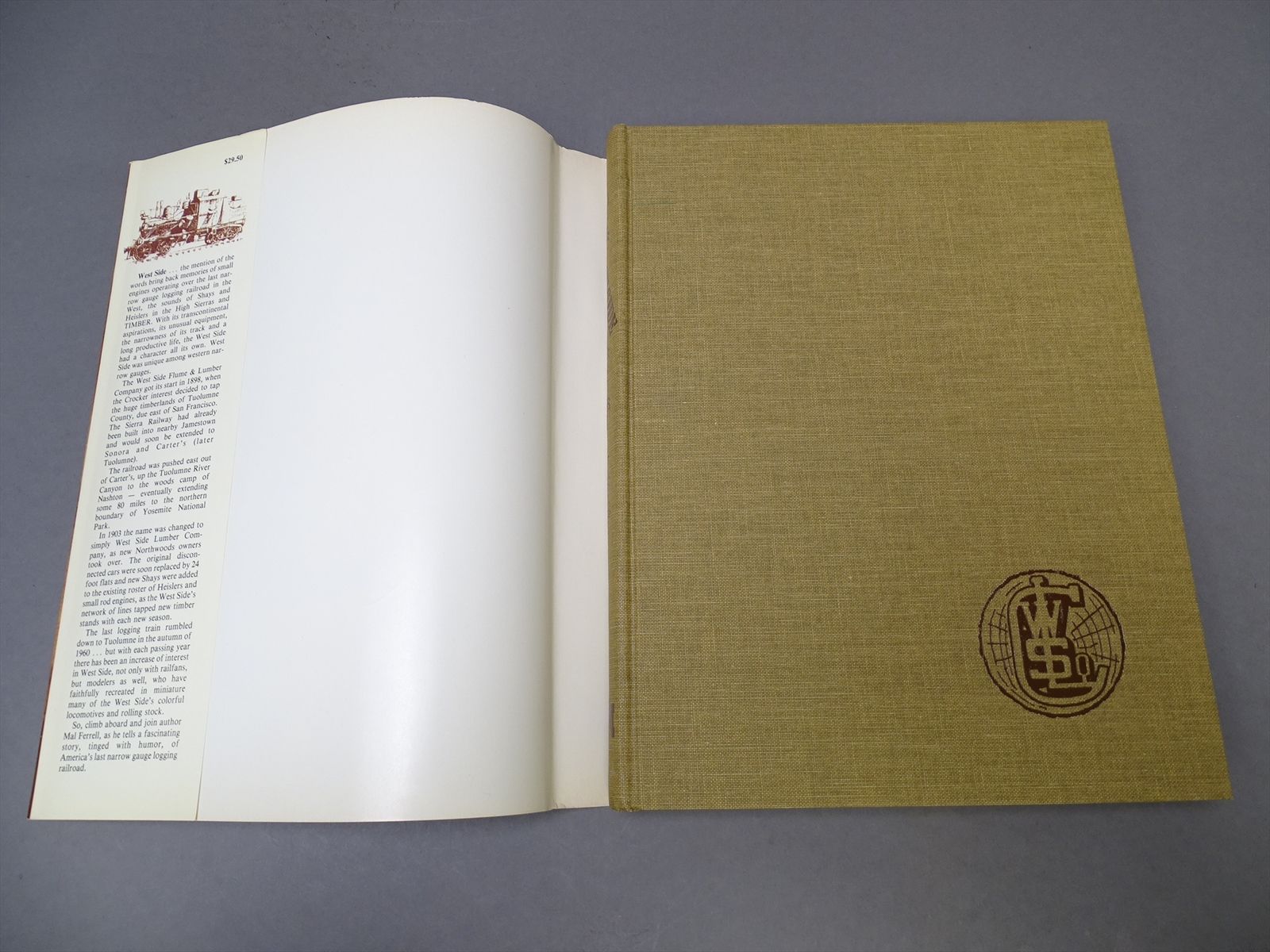 Railroad Book - West Side: Narrow Gauge in the Sierra - Mallory Hope ...