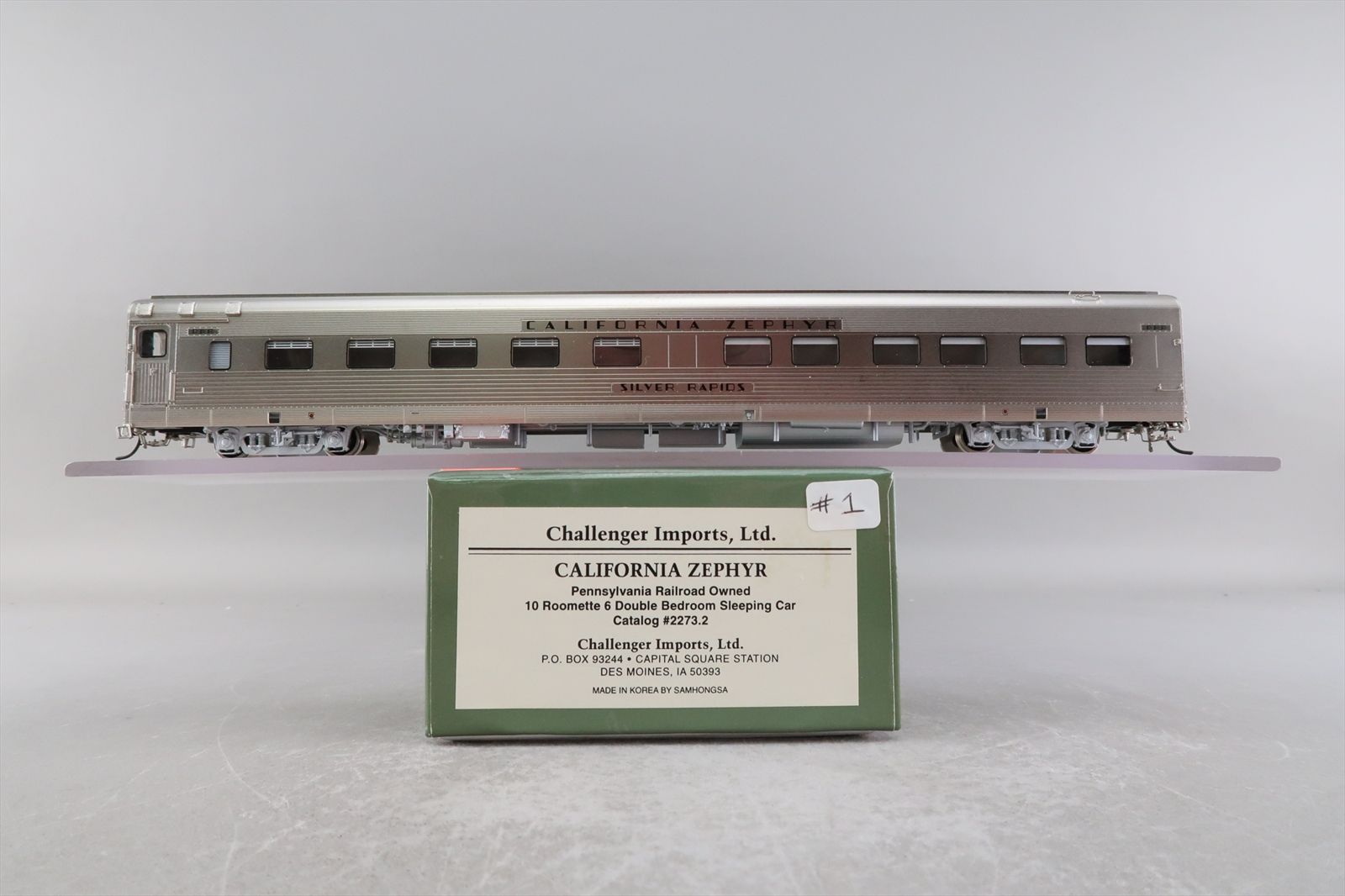 HO Brass Model - CIL 2273.2 PRR Pennsylvania CA California Zephyr 10-6 ...