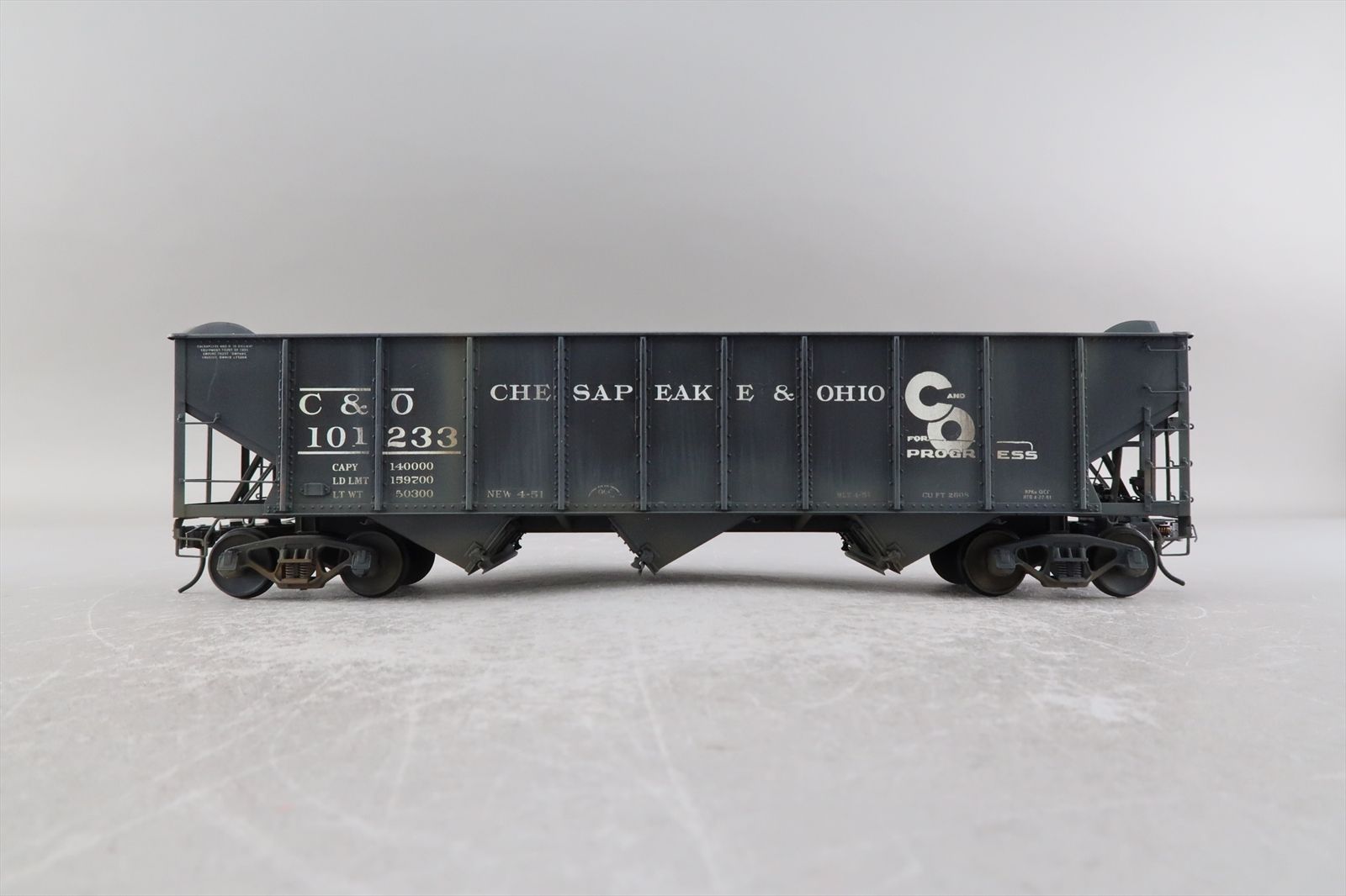 O Brass Model - Keystone C&O Chesapeake & Ohio 6 Bay Hopper #101233 - F ...