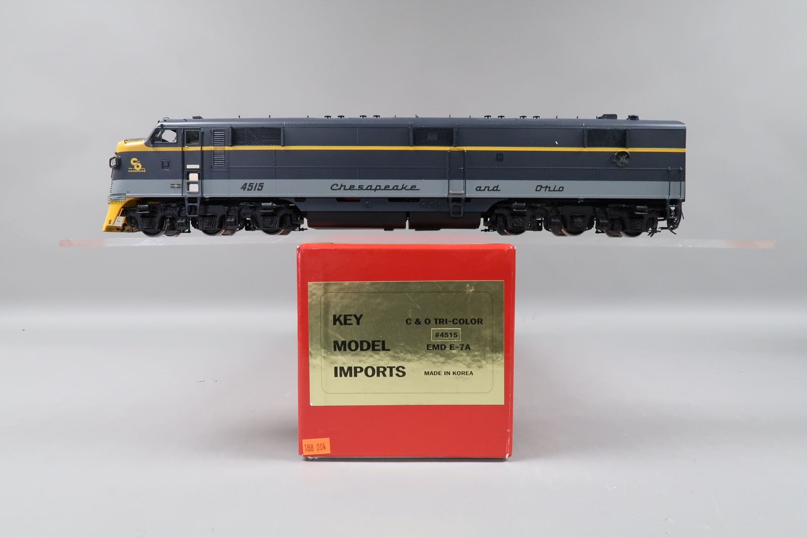 O Brass Model - Key C&O Chesapeake & Ohio EMD E7 E7A Tri Color #4515 - F/P - 2010's Run - Made ...