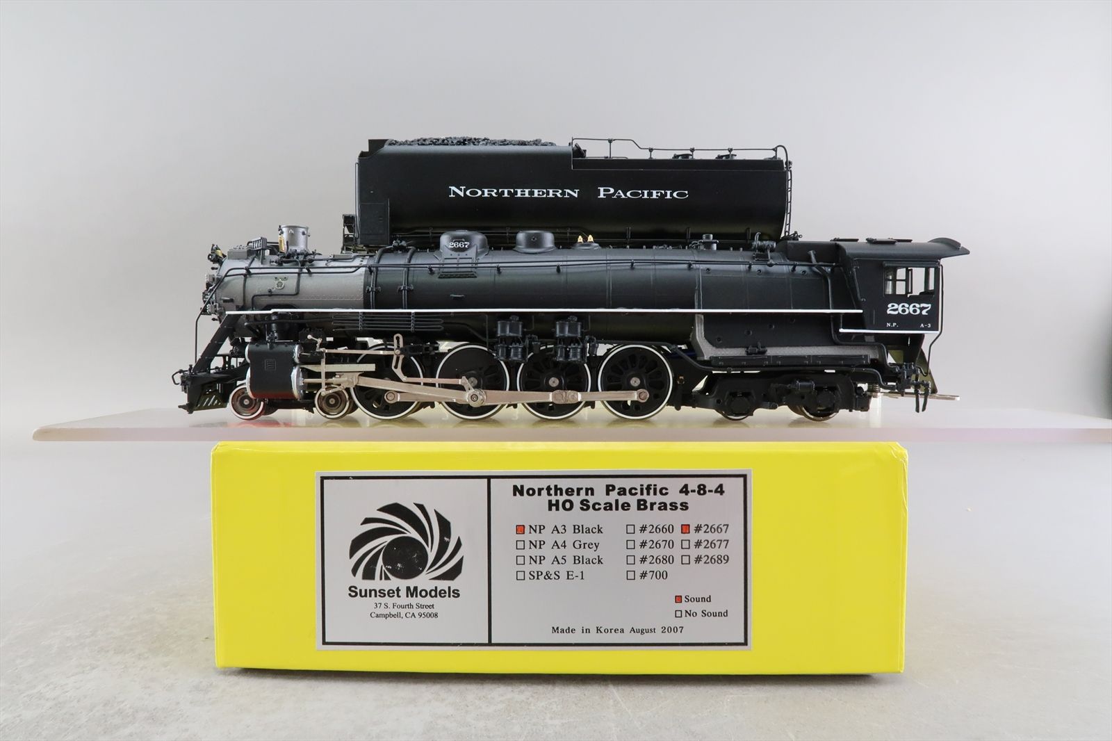HO Brass Model - Sunset NP Northern Pacific A-3 4-8-4 #2667 - F/P ...
