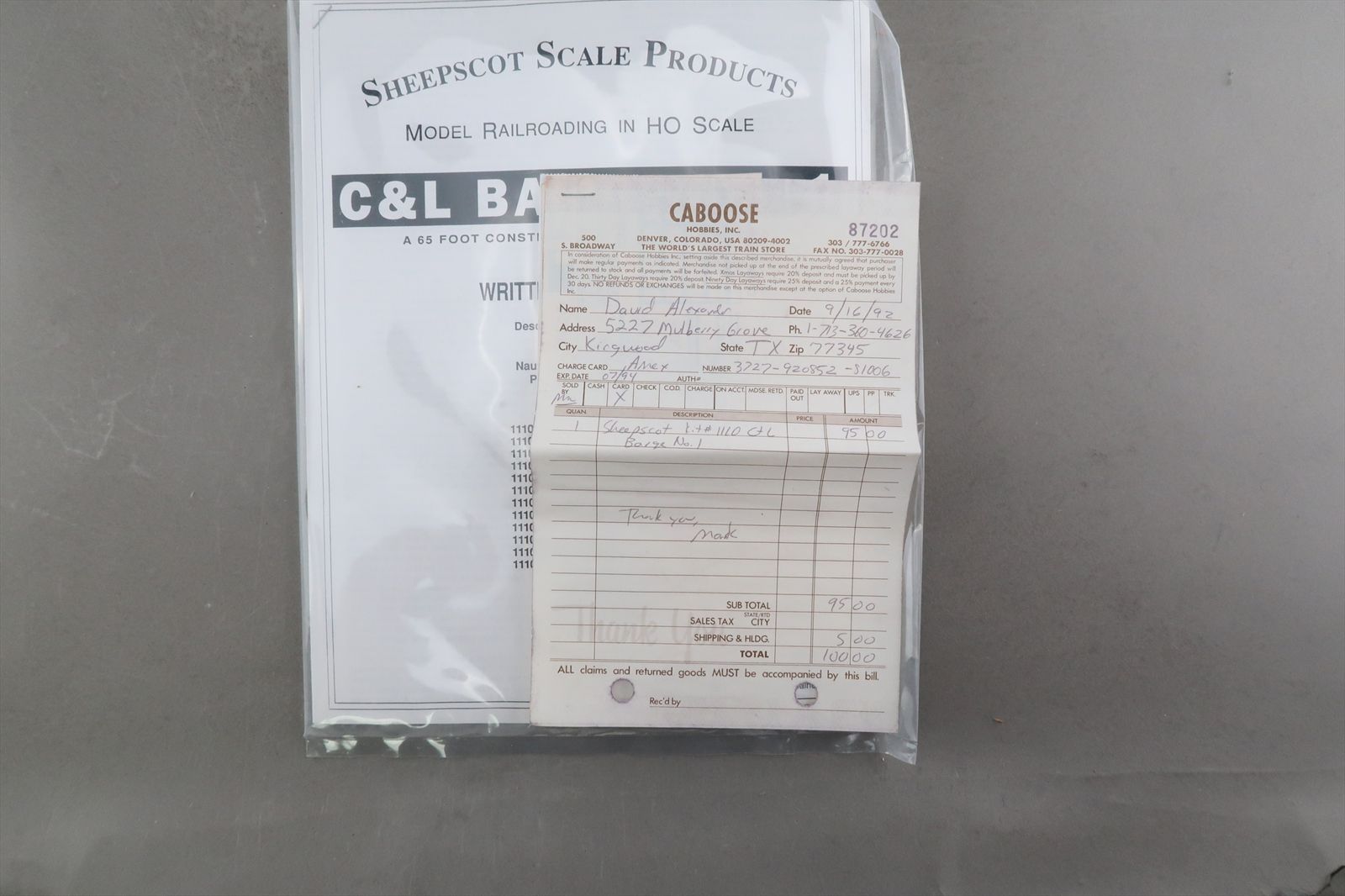 HO Craftsman / Brass / Styrene / Cast Metal Kit - Sheepscot Scale ...