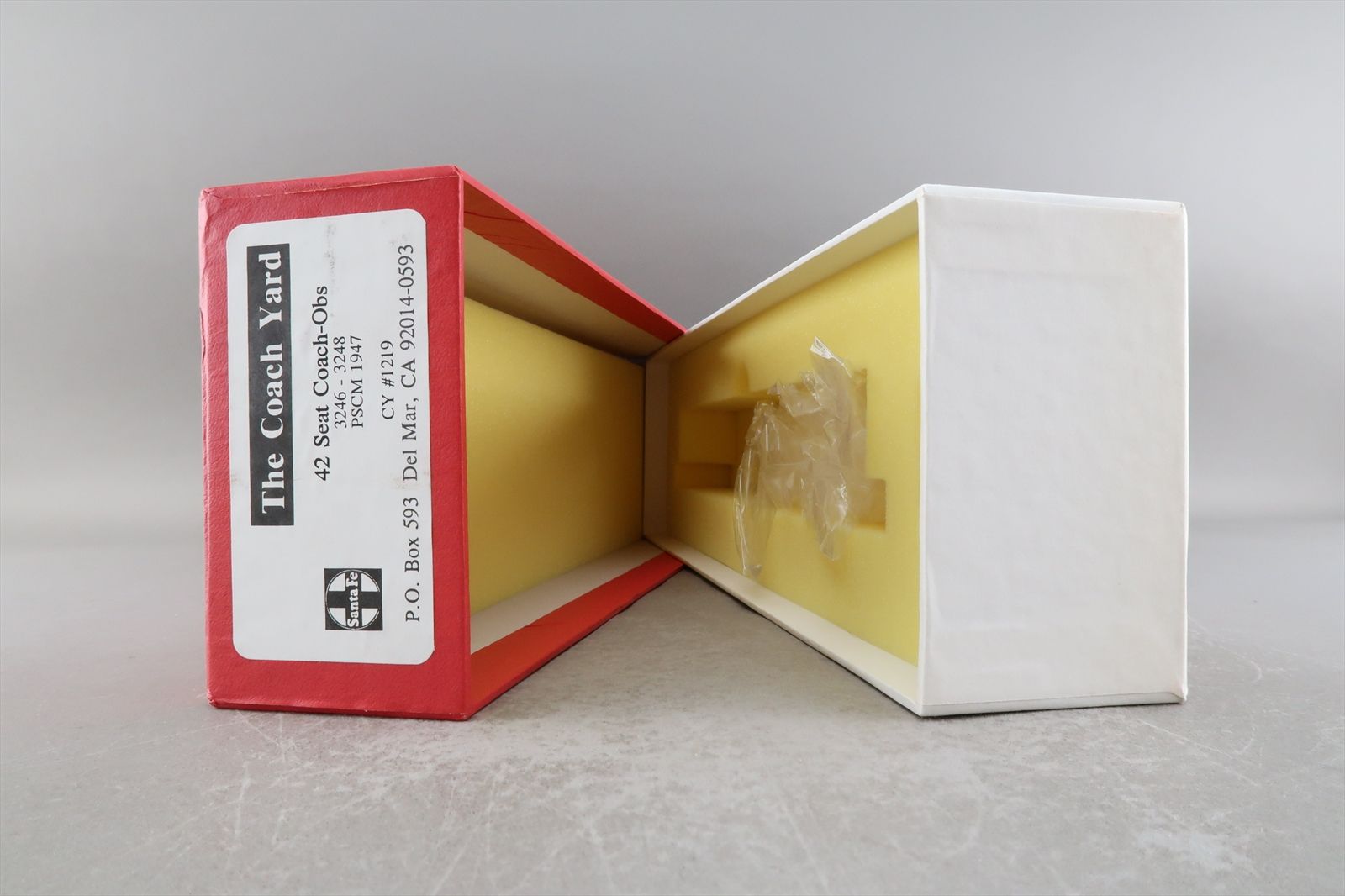 HO Brass Model - TCY 1219 AT&SF Santa Fe 42 Seat Coach Observation ...