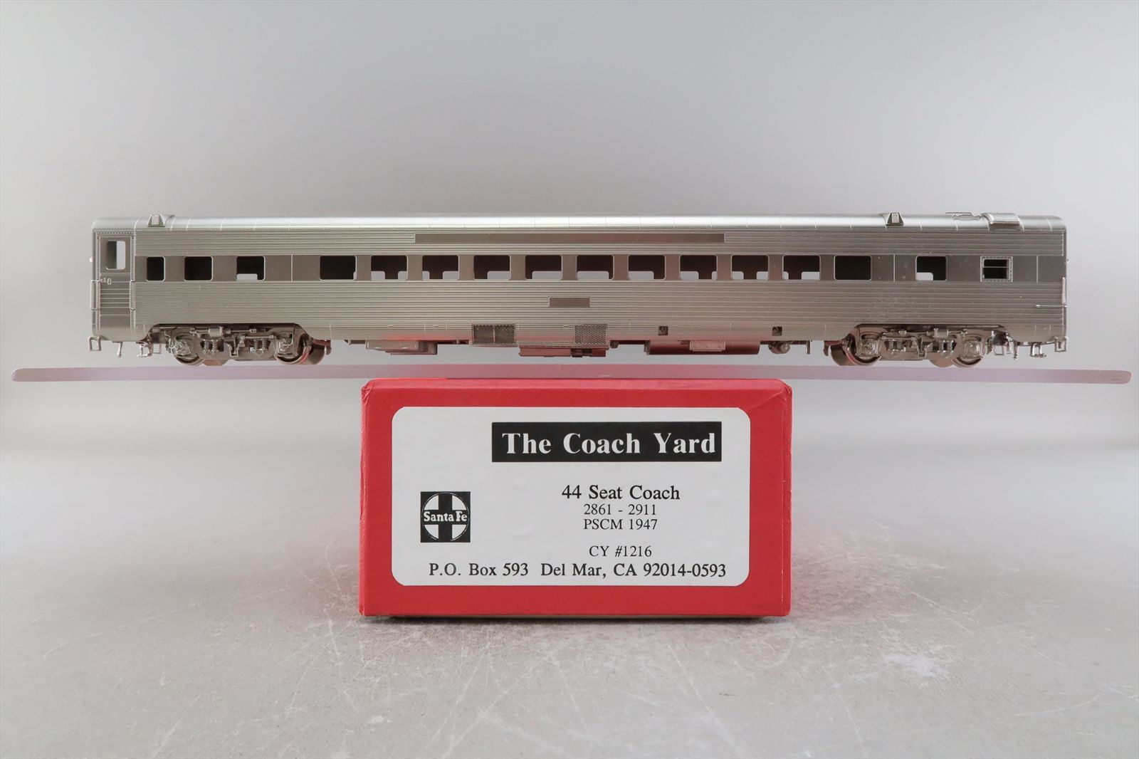 HO Brass Model - TCY 1216 AT&SF Santa Fe 44 Seat Coach #2861 - 2911 - F ...