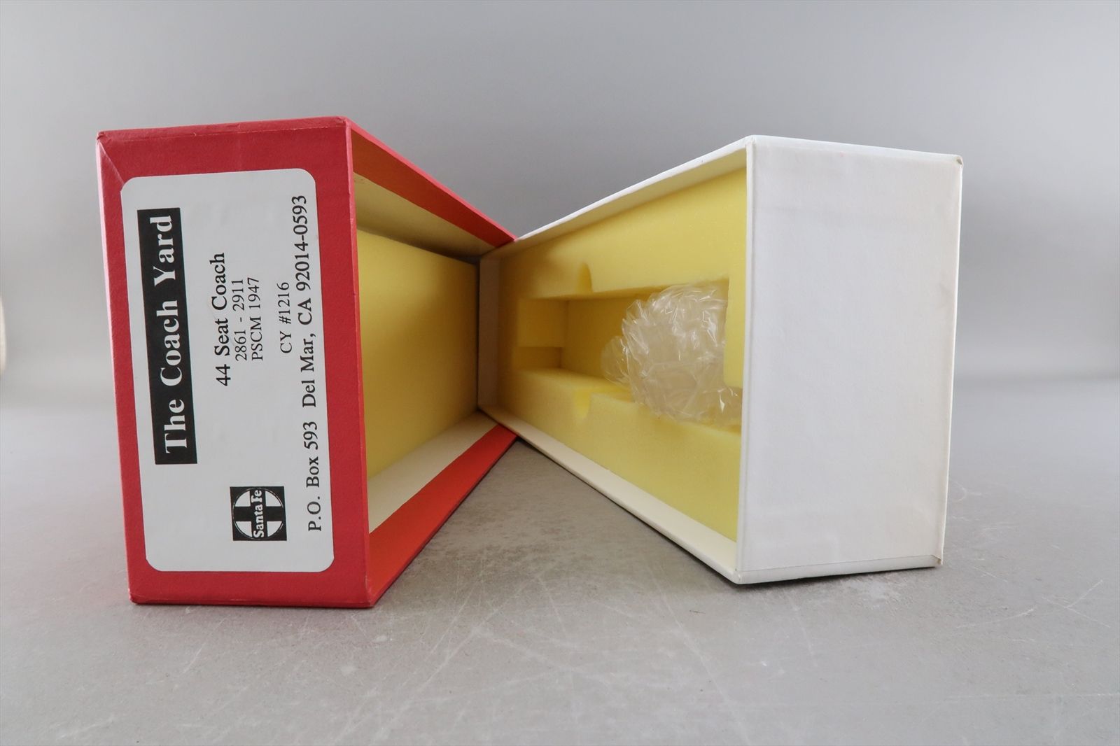 HO Brass Model - TCY 1216 AT&SF Santa Fe 44 Seat Coach #2861 - 2911 - F ...