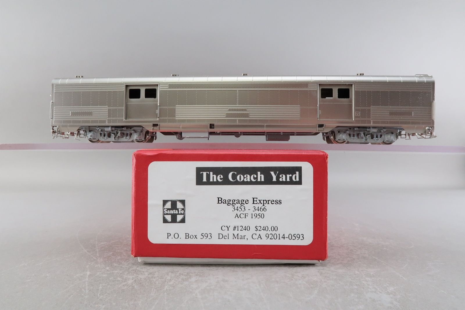 HO Brass Model - TCY 1240 AT&SF Santa Fe Baggage Express #3453 - 3466 ...
