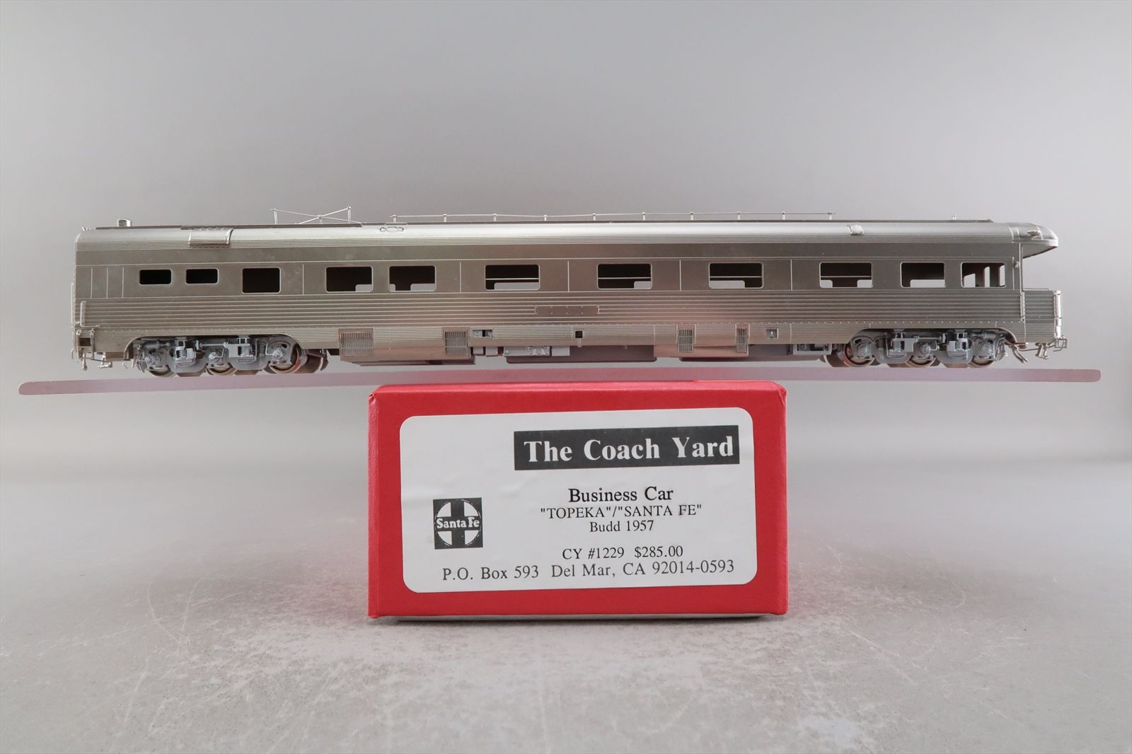 HO Brass Model - TCY 1229 AT&SF Santa Fe Topeka Business Car Topeka ...