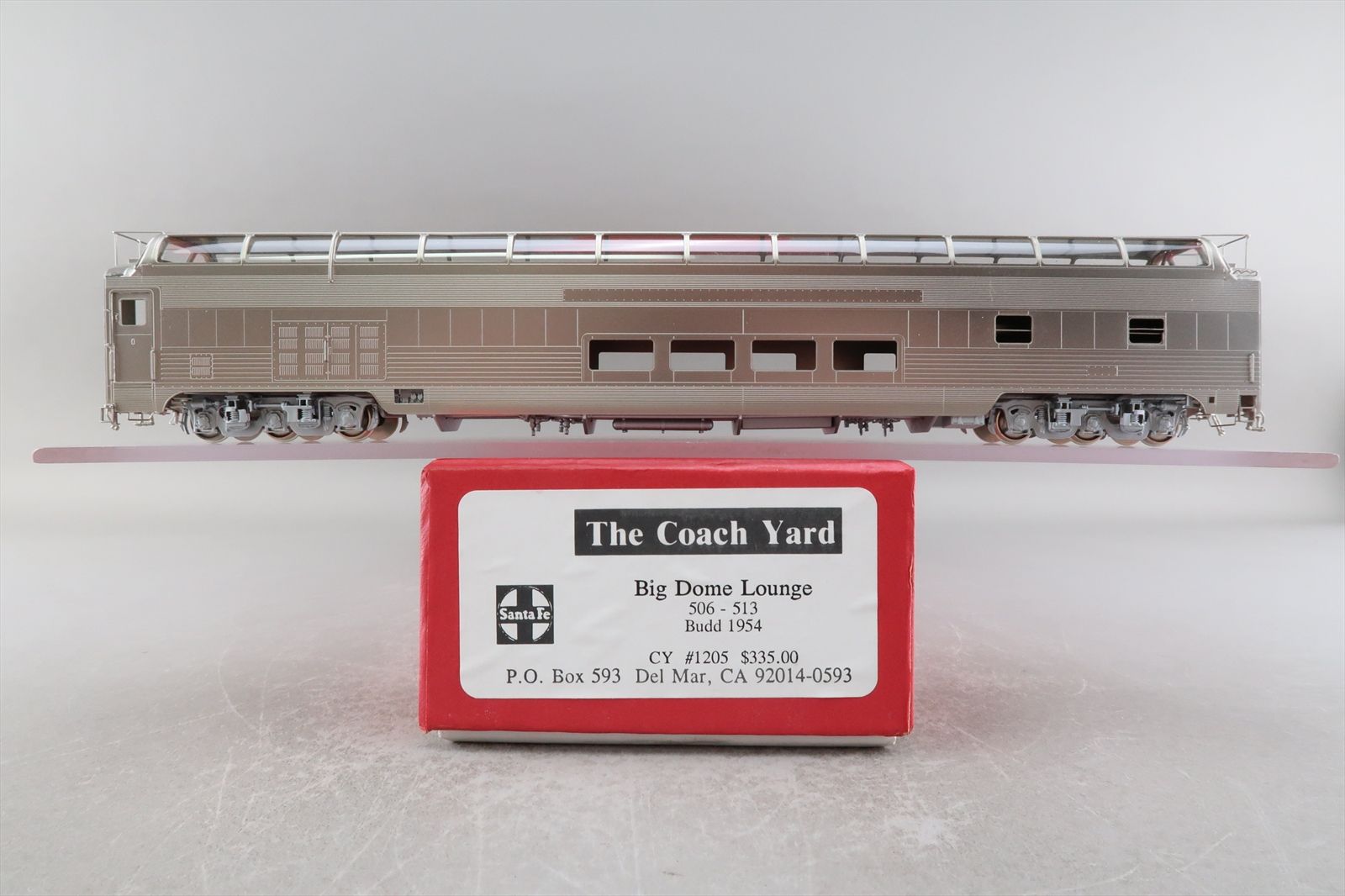 HO Brass Model - TCY 1205 AT&SF Santa Fe 1954 El Capitan Big Dome ...