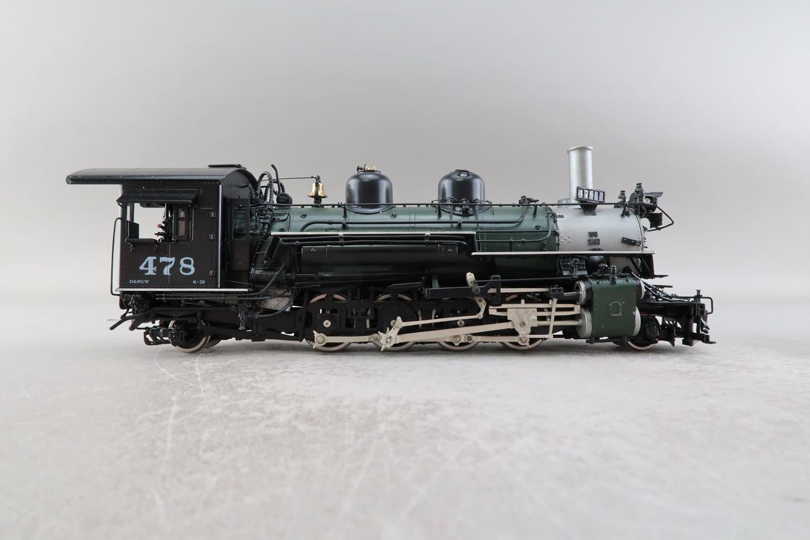 On3 Brass Model - PSC 16803-9 D&RGW Rio Grande K-28 2-8-2 Green Boiler #478 - F/P - 1996 Run ...