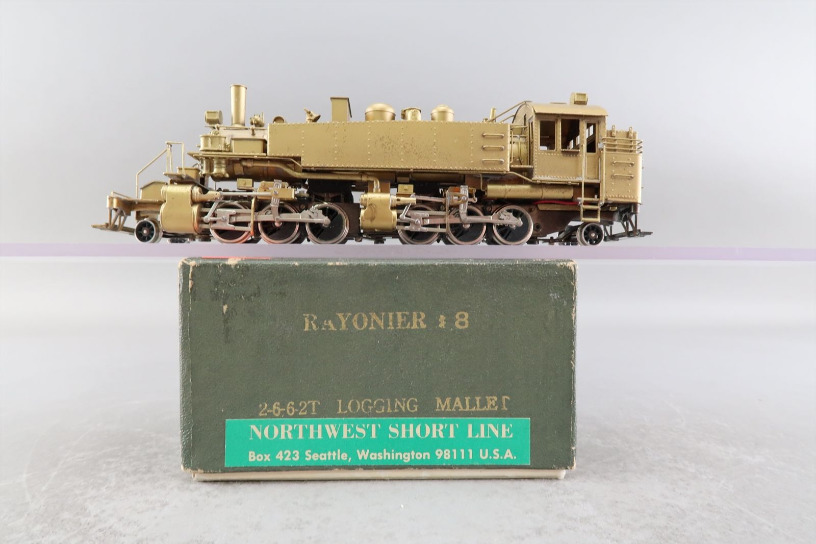 HO Brass Model Train - NWSL Rayonier 2-6-6-2T Logging Mallet ...