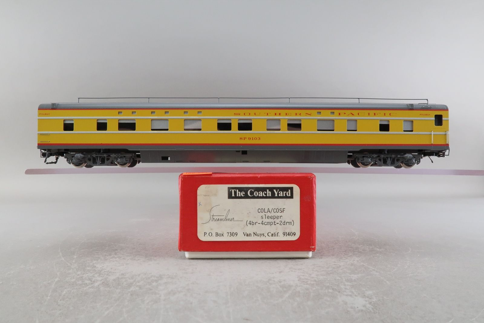 HO Brass Model - TCY UP COLA / COSF as SP Southern Pacific 4-4-2 Sleeper #9103 UP Colors ...