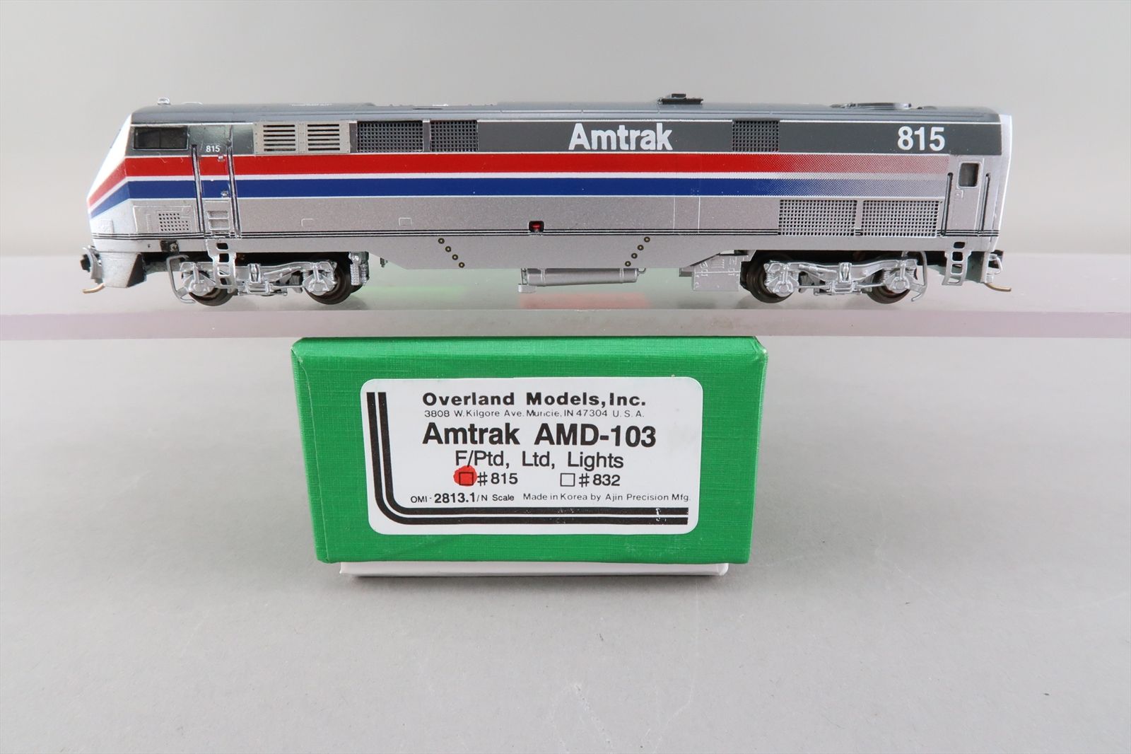 N Brass Model - OMI 2813.1 Amtrak AMD-103 #815 - F/P - 1999 Run - Ajin