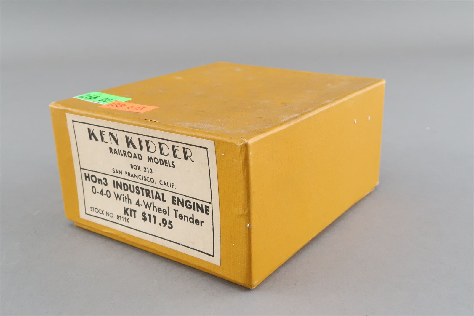 HOn3 Brass Model - KK Ken Kidder 2111K Industrial Engine 0-4-0 w/ 4 ...