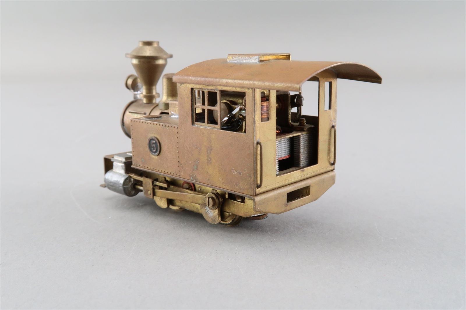 HOn3 Brass Model - KK Ken Kidder 2111K Industrial Engine 0-4-0 w/ 4 ...