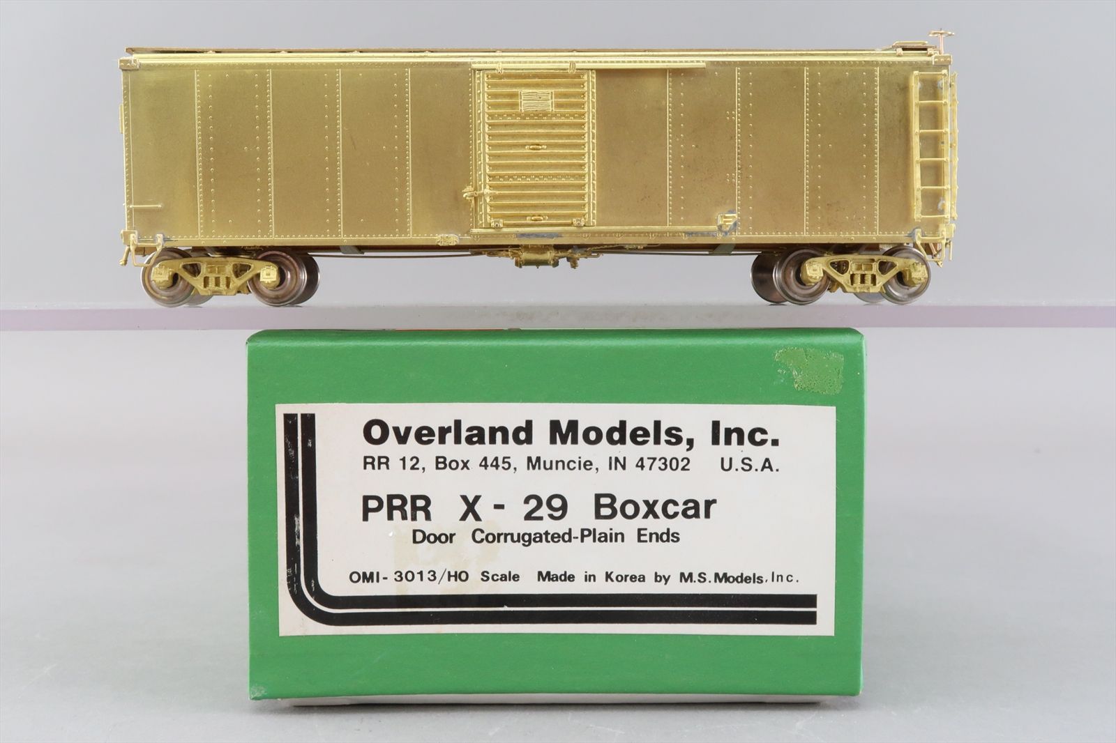 HO Brass Model Train - OMI 3013 PRR Pennsylvania X-29 Boxcar Corrugated ...