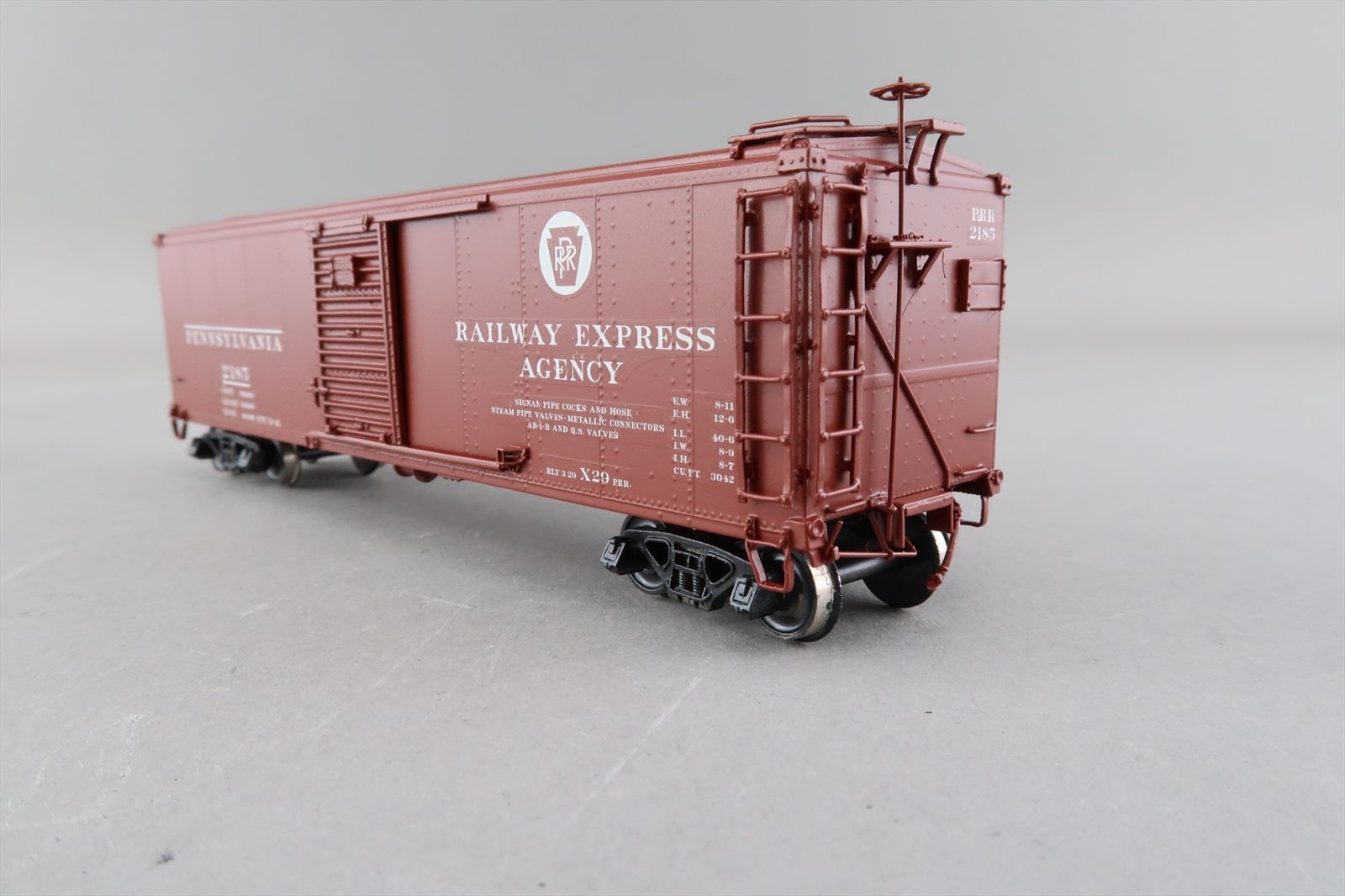 HO Brass Model Train - OMI 3013 PRR Pennsylvania X-29 Boxcar Corrugated ...