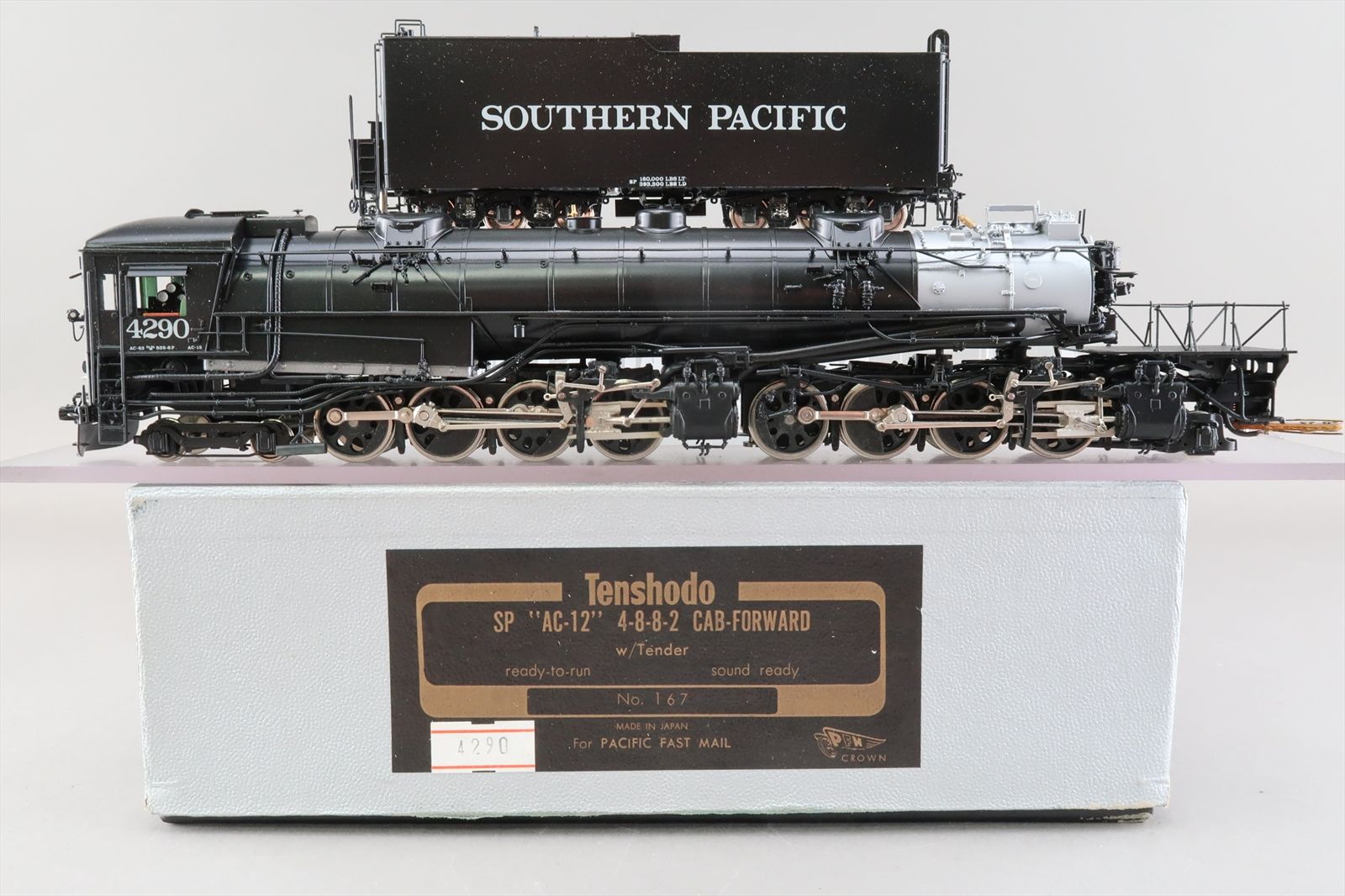 HO Brass Model - PFM 167 SP Southern Pacific AC-12 Cab Forward 4-8-8-2 #4290 - F/P - 1974 Run ...
