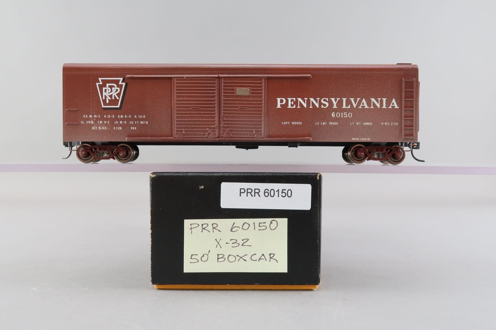 HO Brass Model - NPP PRR Pennsylvania 50' Boxcar Box Car 4 Door X-32 ...