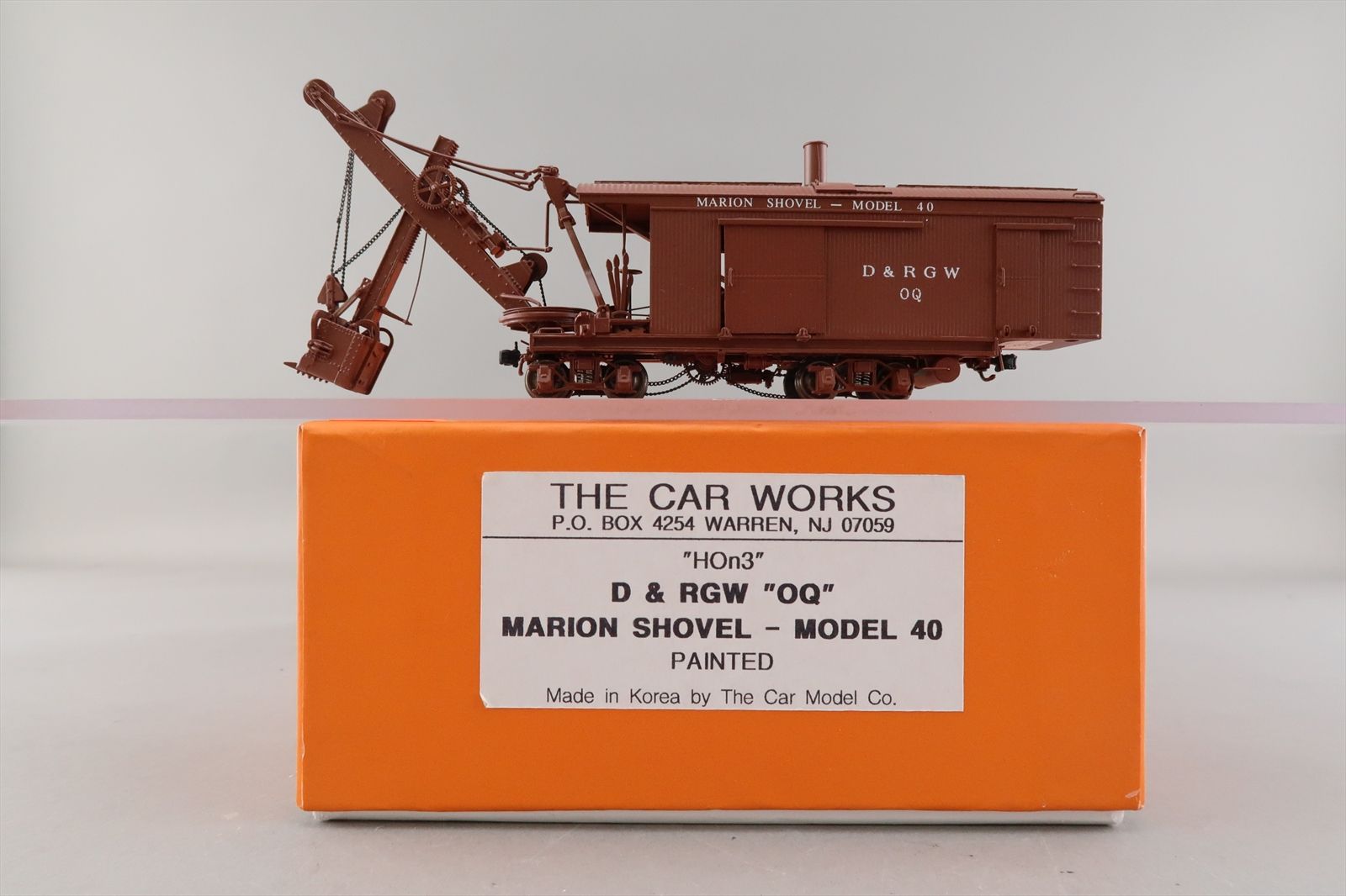 HOn3 Brass Model - The Car Works D&RGW Rio Grande Marion Shovel #40 - F ...