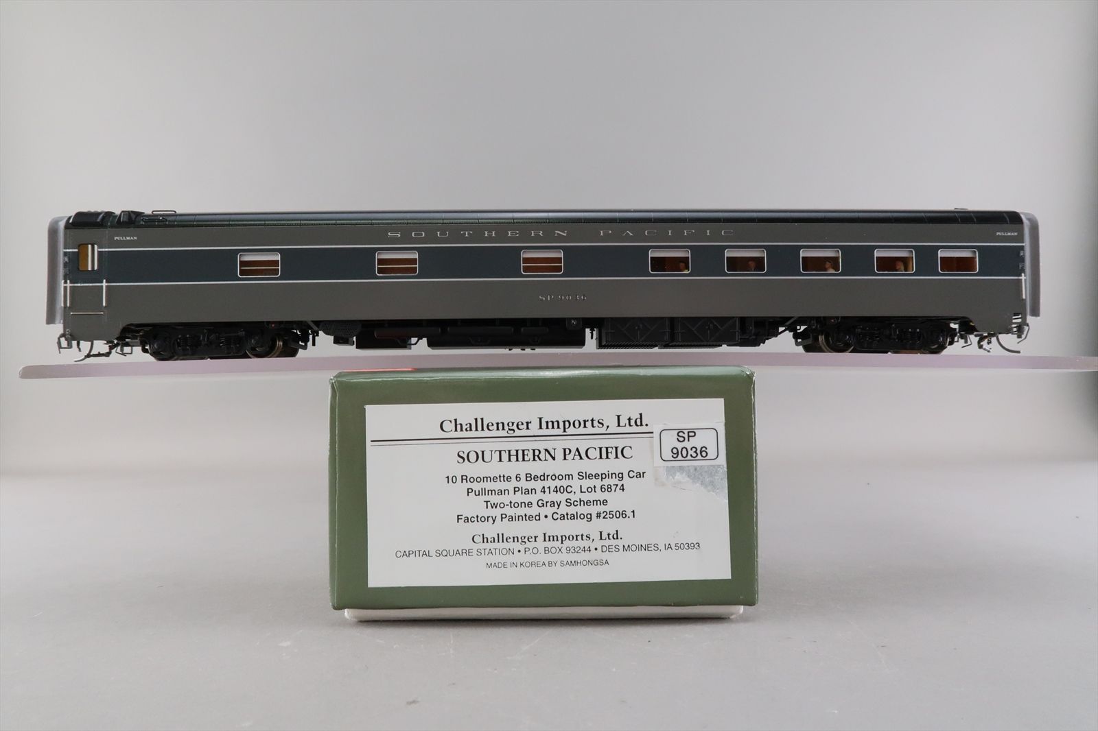 HO Brass Model - CIL 2506.1 SP Southern Pacific 10-6 Sleeper TTG Two ...