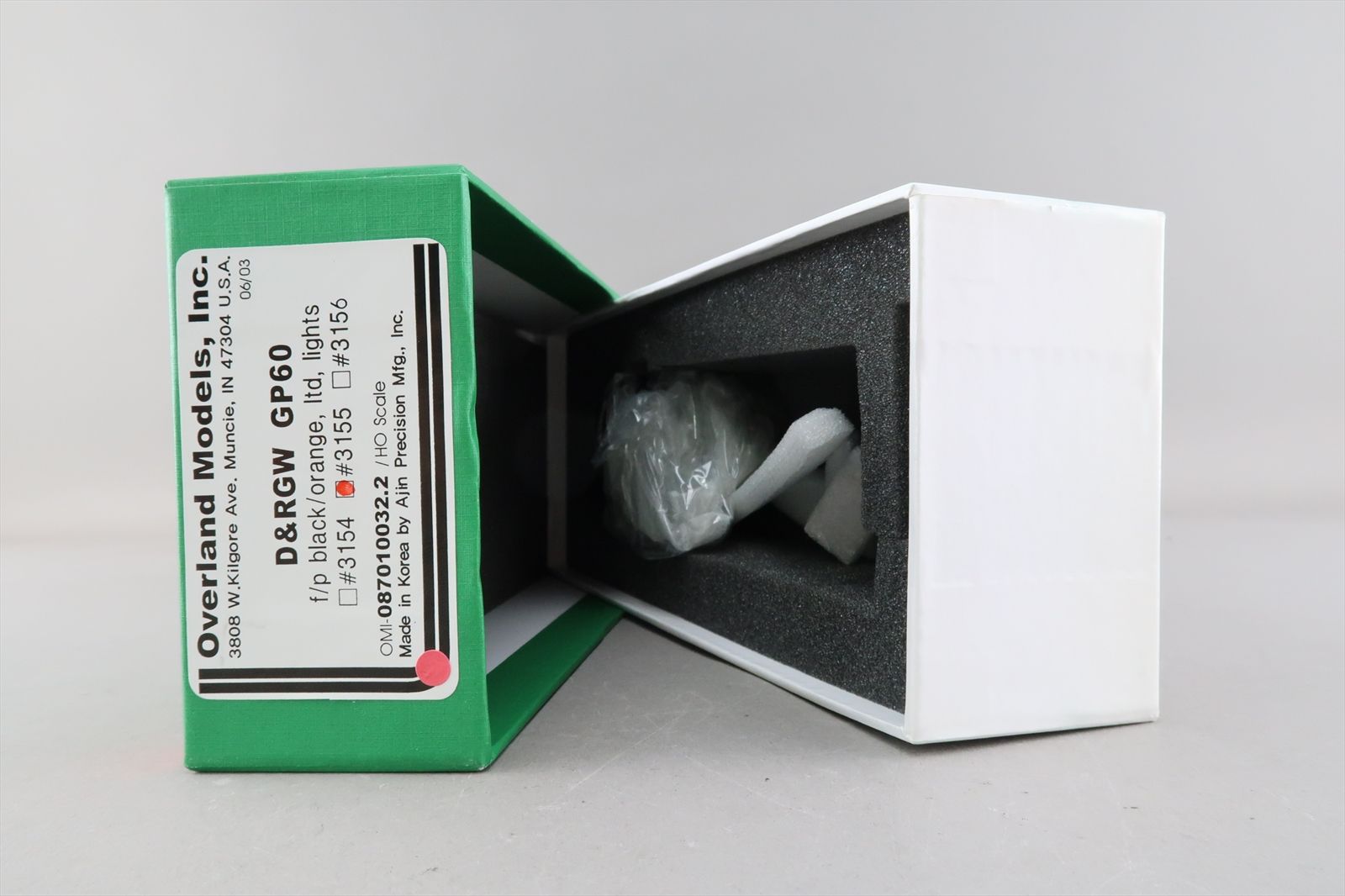 HO Brass Model - OMI 087010032.2 D&RGW Rio Grande GP60 #3155 - F/P - 2003 Run - Ajin