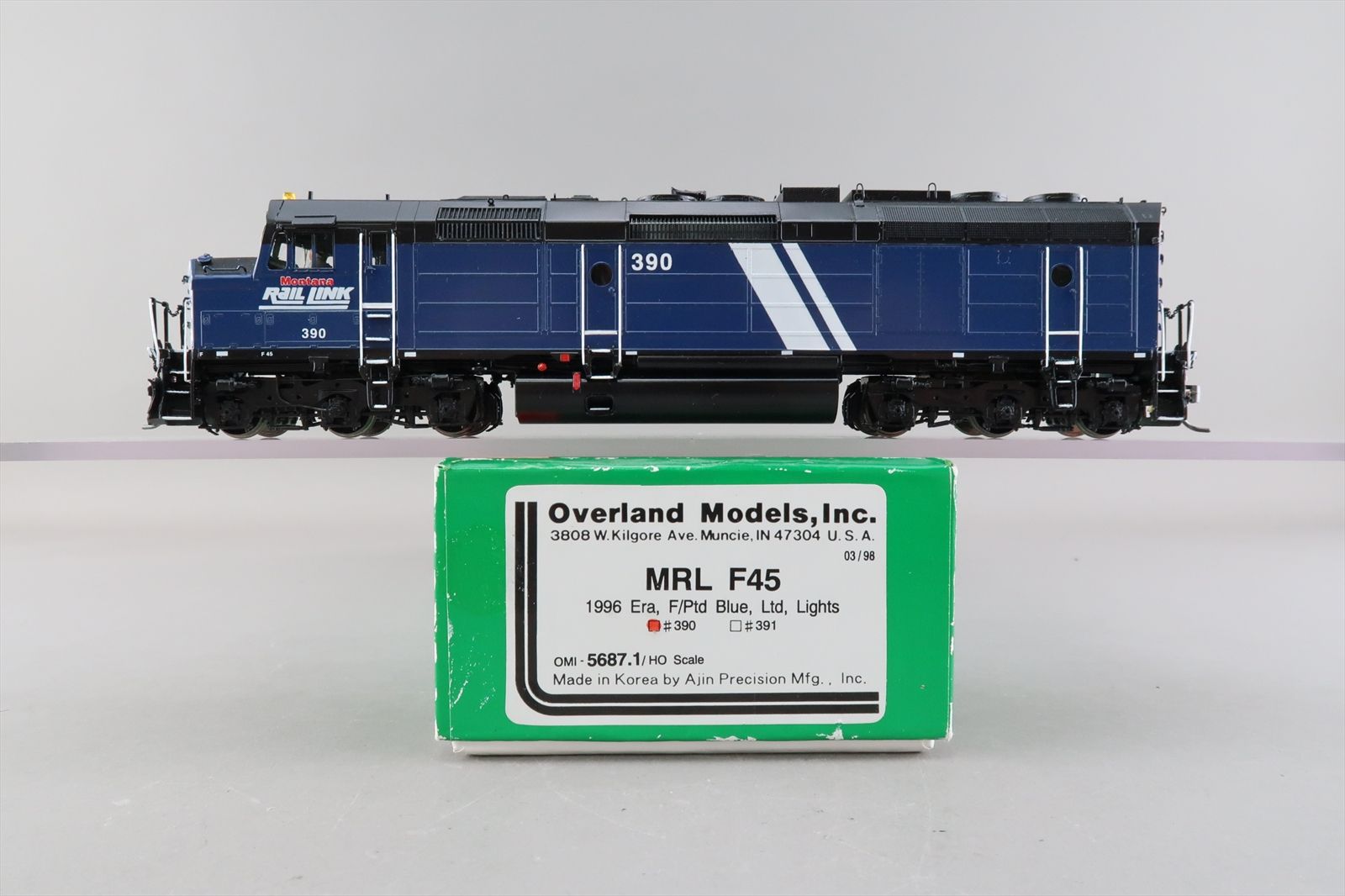 HO Brass Model - OMI 5687.1 MRL Montana Rail Link F45 1996 Era #390 - F ...