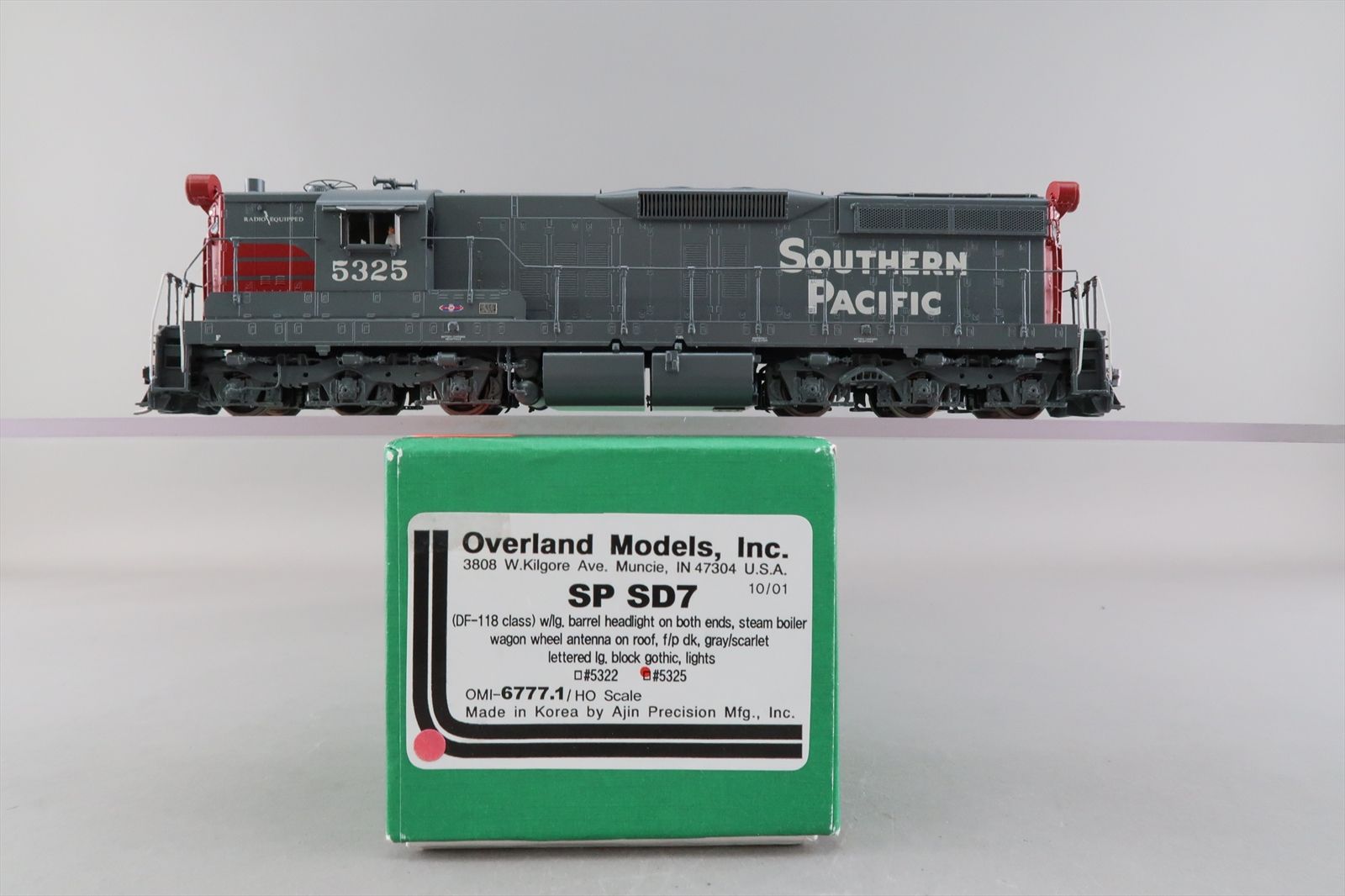 HO Brass Model - OMI 6777.1 SP Southern Pacific SD7 DF-118 Class Barrel ...