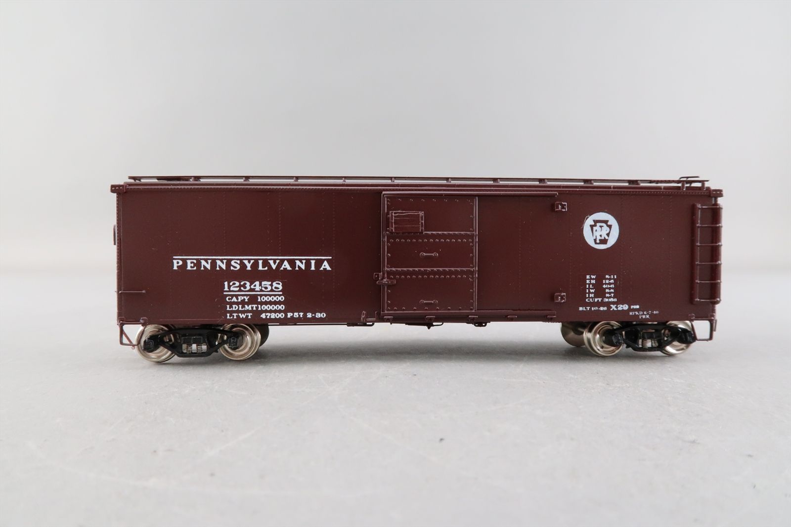 HO Brass Model - PSC 16020-1 PRR Pennsylvania X-29 Box Car Boxcar Small ...