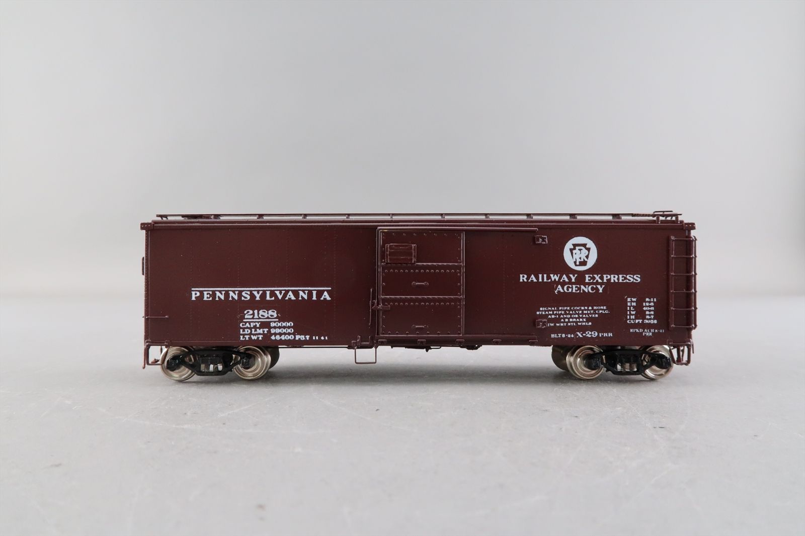 HO Brass Model - PSC 16020-2 PRR Pennsylvania X-29 Boxcar Box Car #2188 ...