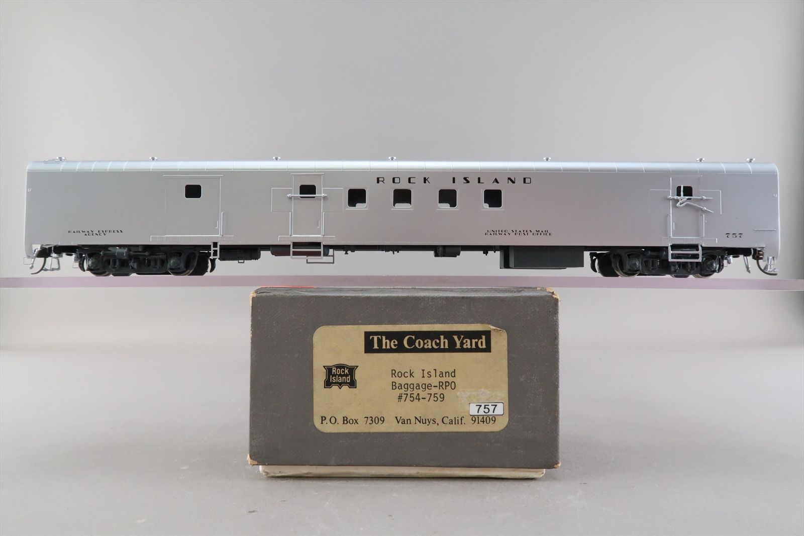 HO Brass Model - TCY 0151 CRI&P RI Rock Island Baggage RPO #757 - Pro Paint by Boyd Reyes - 1987 ...