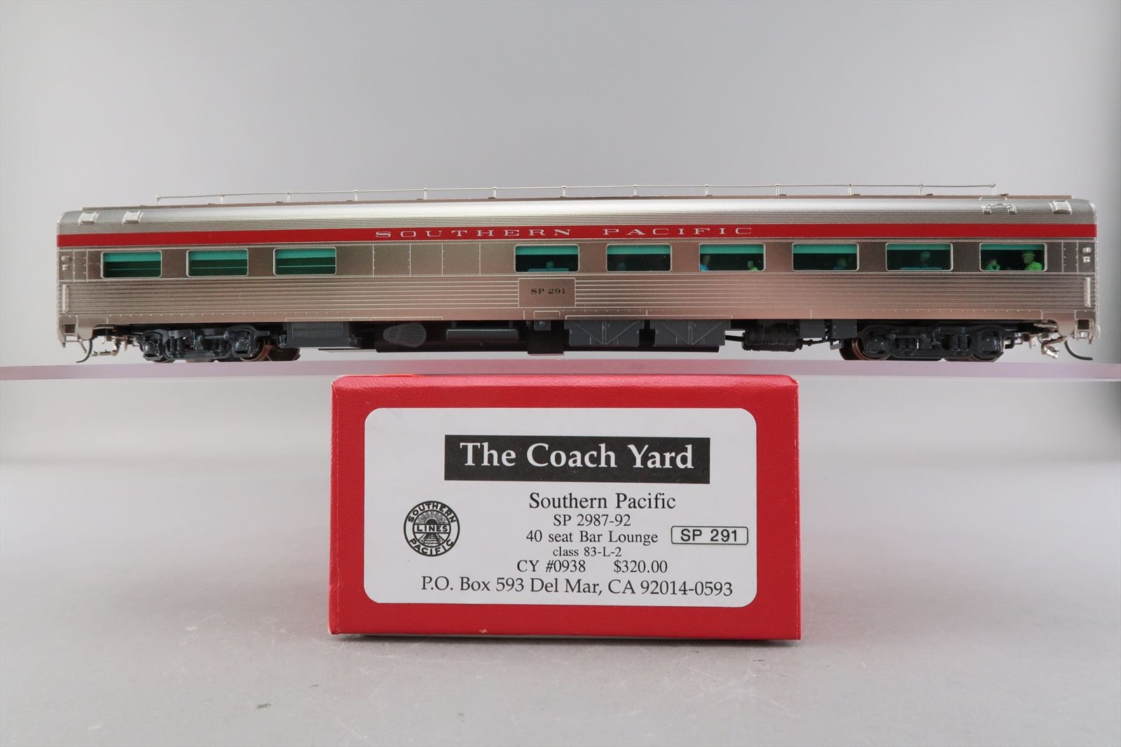 HO Brass Model - TCY 0938 SP Southern Pacific 40-Seat Bar Lounge French ...