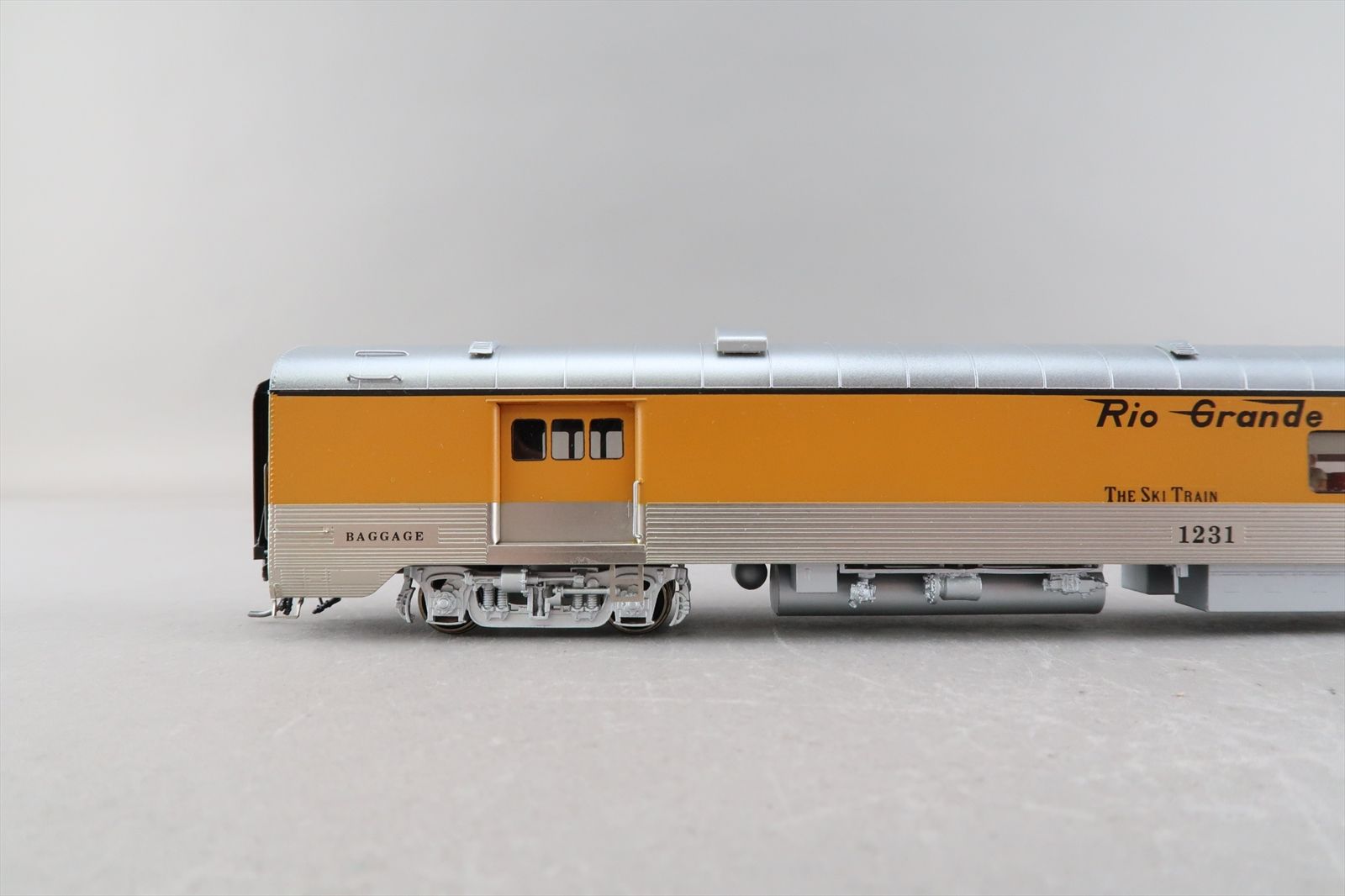 HO Brass Model - PCC Palace D&RGW Rio Grande Baggage Dorm Chair Car The Ski Train #1231 - Pro ...