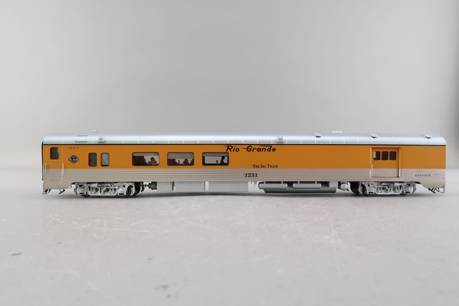 HO Brass Model - PCC Palace D&RGW Rio Grande Baggage Dorm Chair Car The Ski Train #1231 - Pro ...