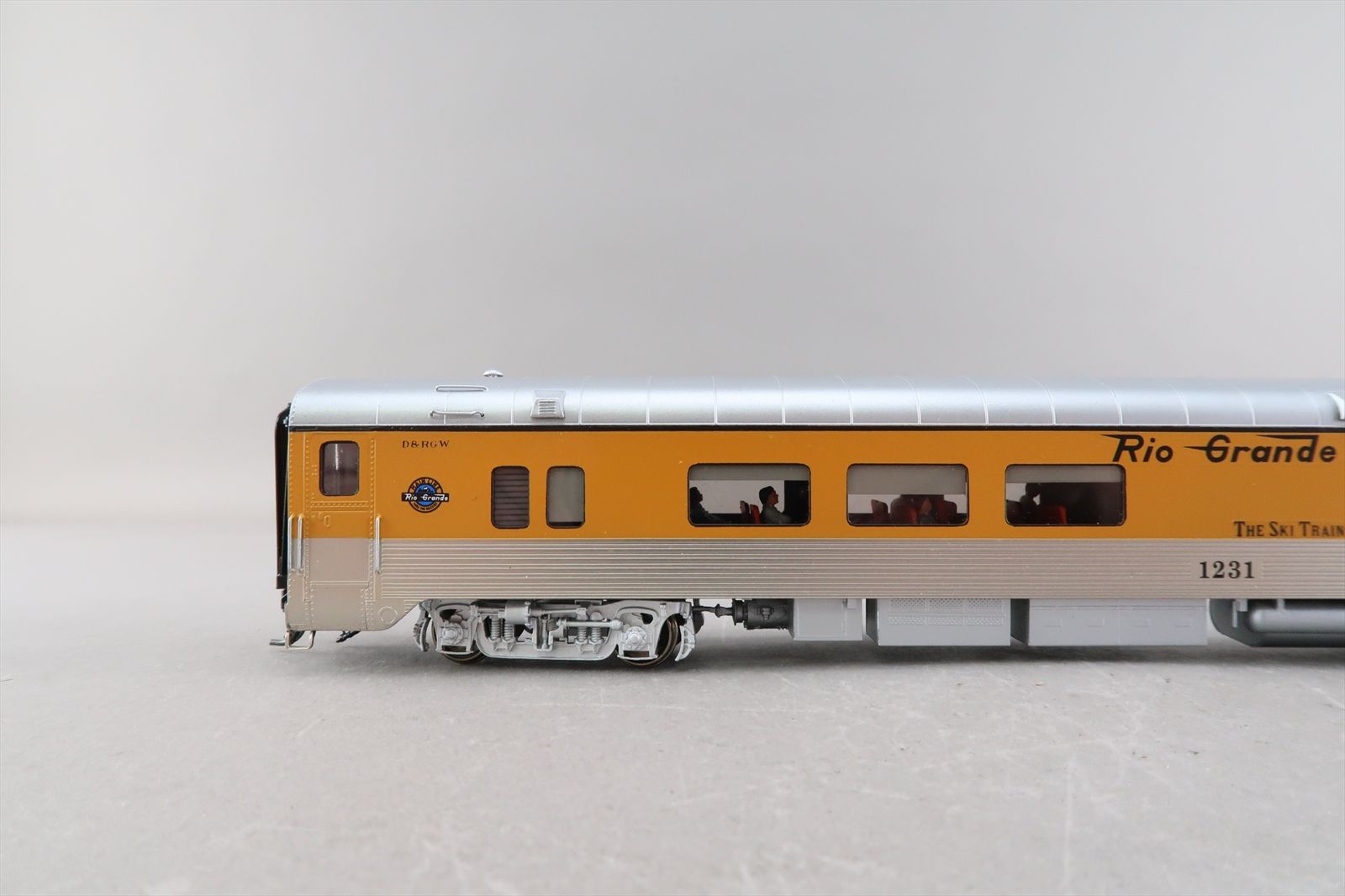 HO Brass Model - PCC Palace D&RGW Rio Grande Baggage Dorm Chair Car The Ski Train #1231 - Pro ...