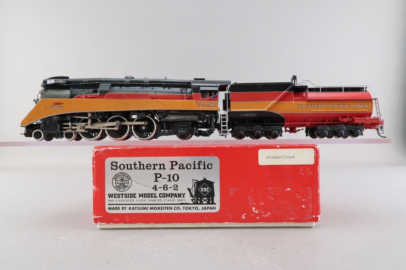HO Brass Model - WMC SP Southern Pacific 4-6-2 Pacific P-10 Streamlined ...