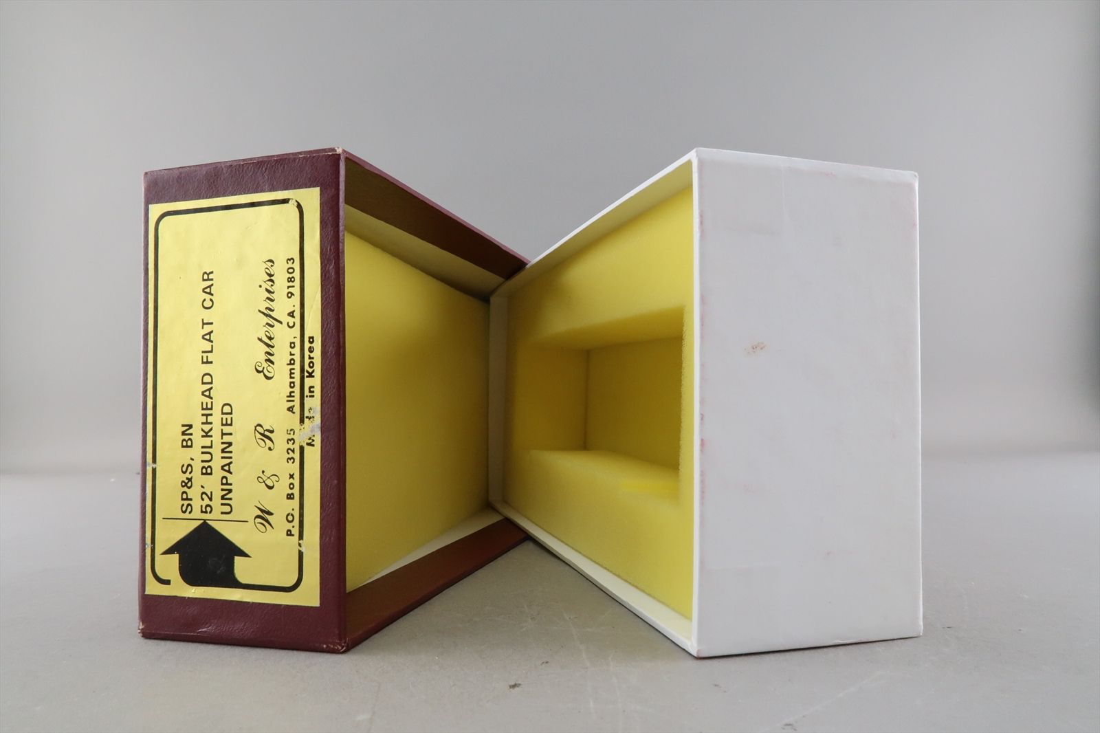 HO Brass Model - W&R BN Burlington Northern Bulkhead 52' Flat Car ...