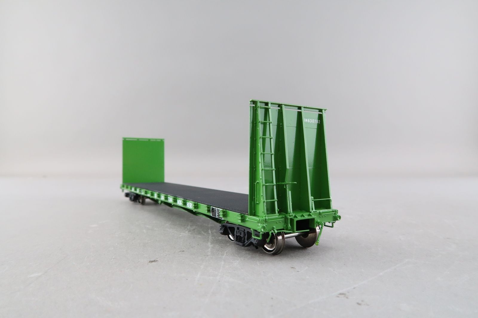 HO Brass Model - W&R BN Burlington Northern Bulkhead 52' Flat Car ...