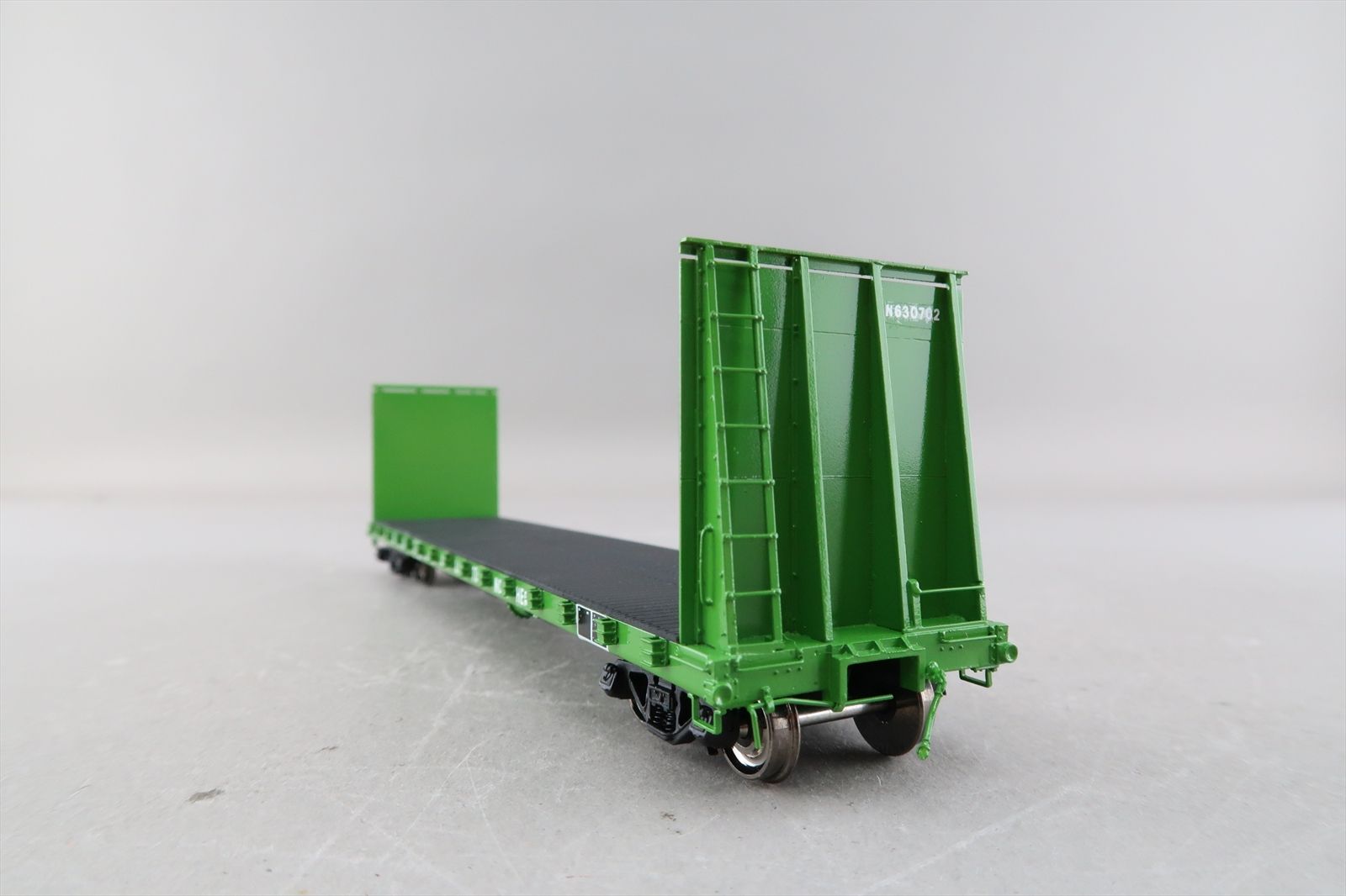 HO Brass Model - W&R BN Burlington Northern Bulkhead 52' Flat Car ...