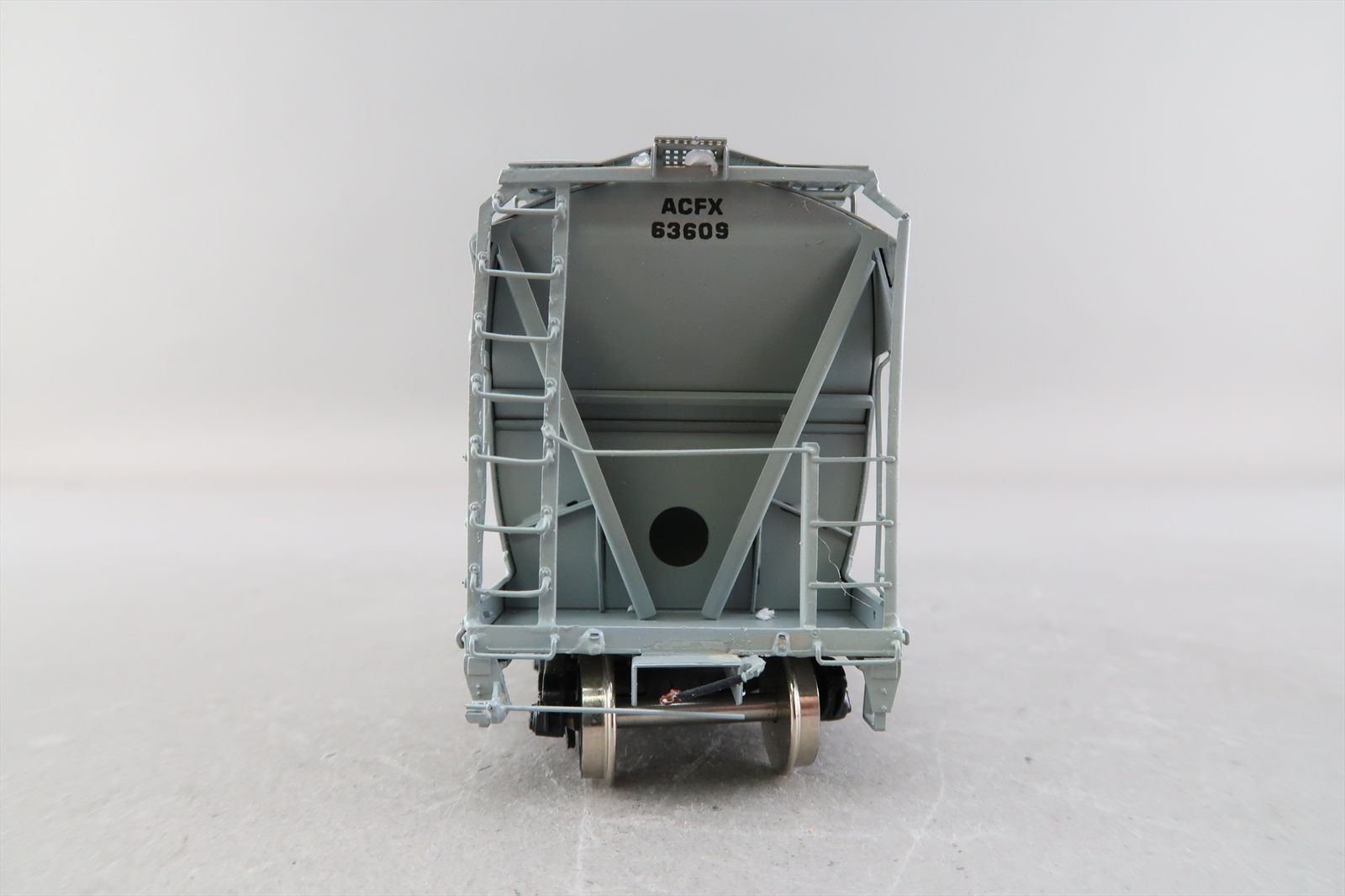 HO Brass Model - OMI 3094.1 ACFX ACF Sterling Salt 3-Bay Centerflow Hopper Covered #63609 - F/P ...